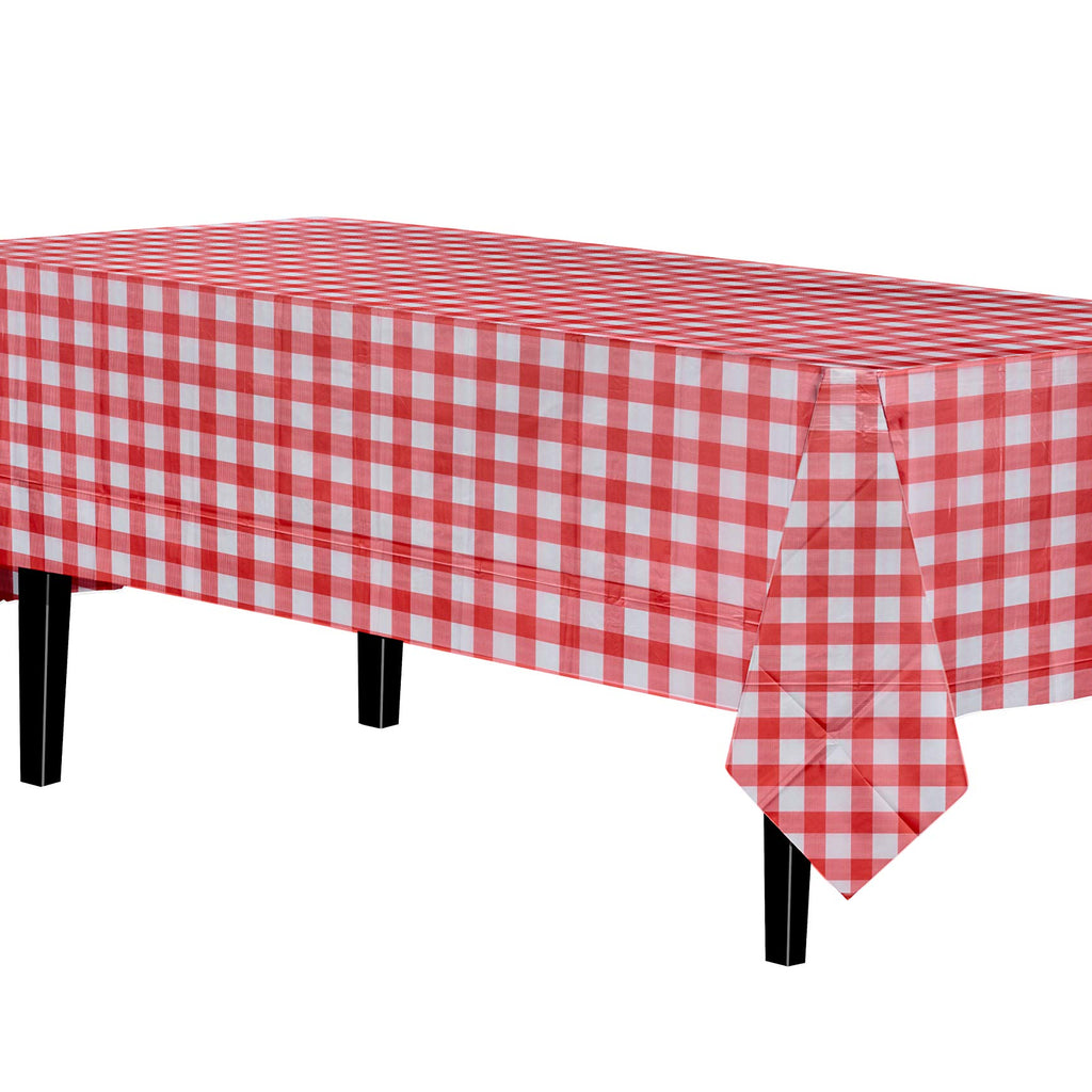 Red Gingham Tablecloth | Red and White Gingham Tablecloth