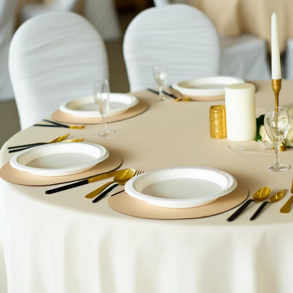 How To Create an Ivory Themed Table With Disposable Products