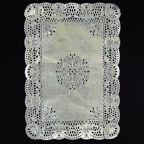 16 In. Rectangular Lace Doilies - 4 Ct.