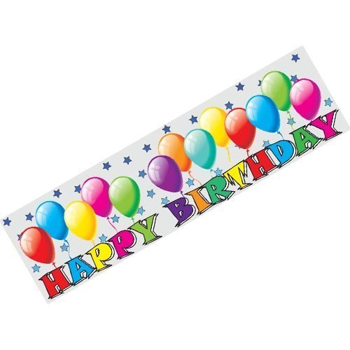 12" Birthday Stars Banner