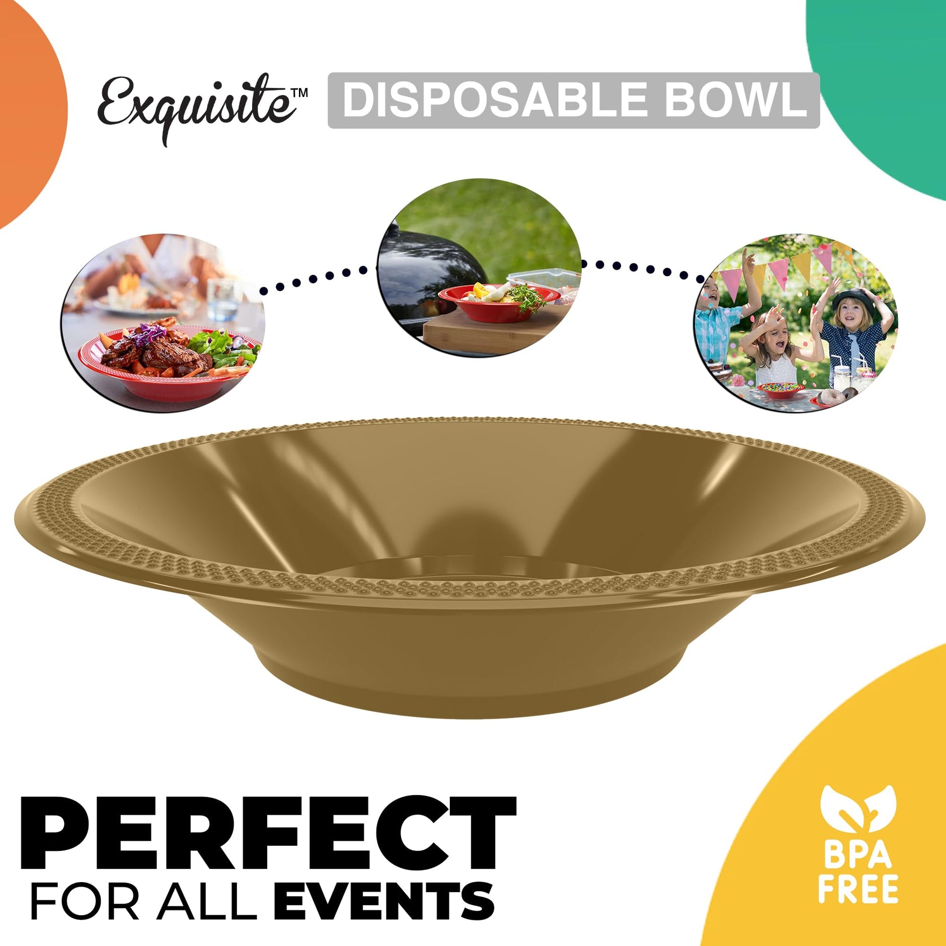 Disposable Plastic Bowls | Perfect for Parties