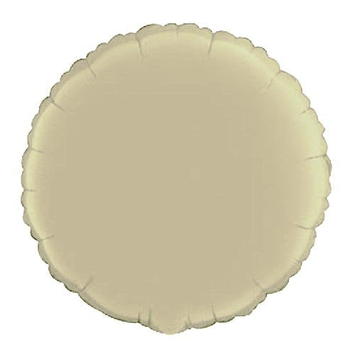 18" Shiny Ivory Round Mylar Balloon