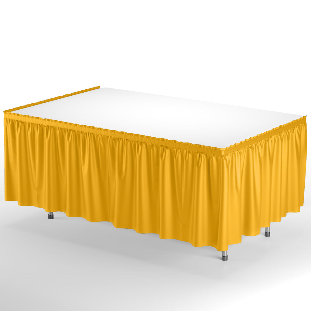 Yellow Table Skirt