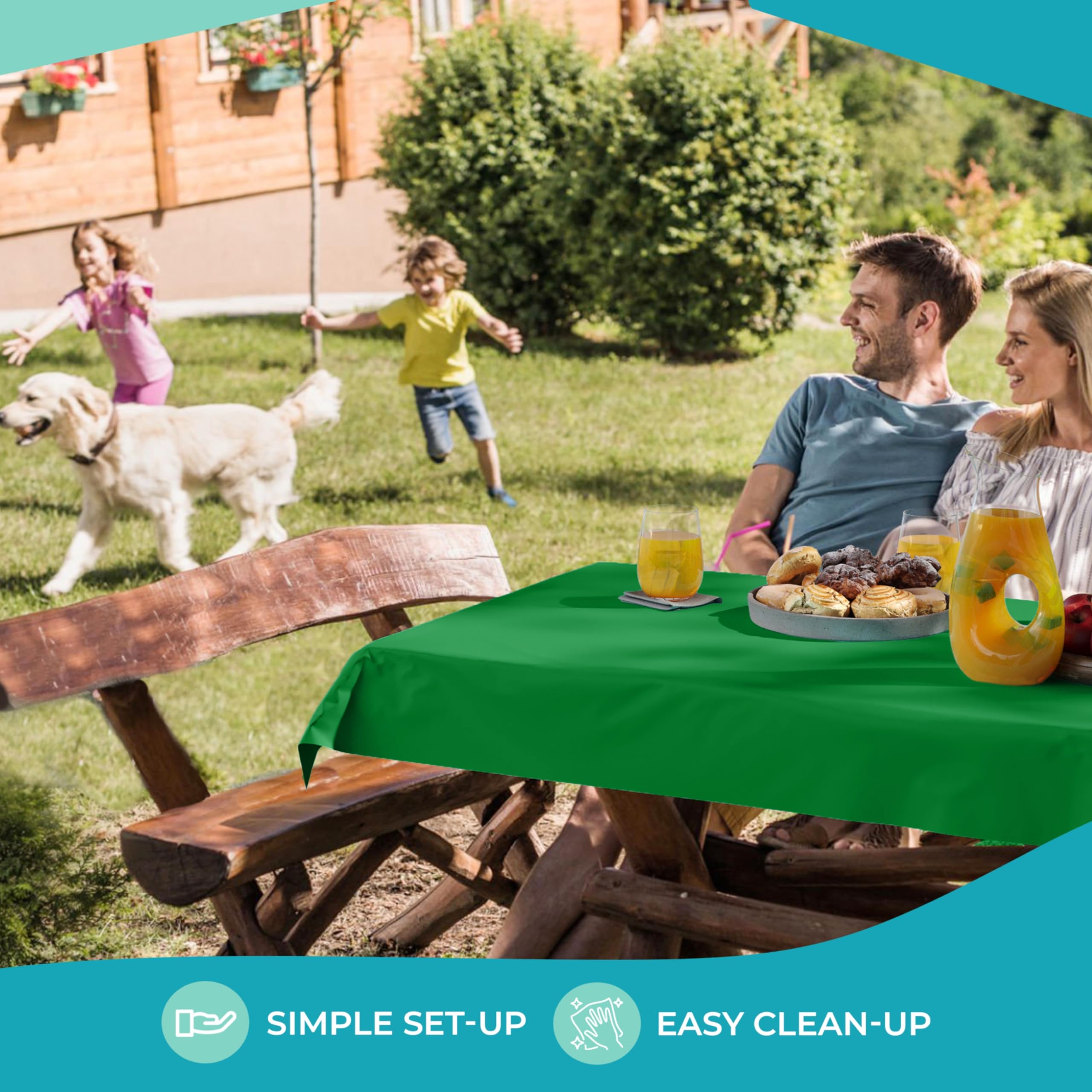 Emerald Green Tablecloth Roll