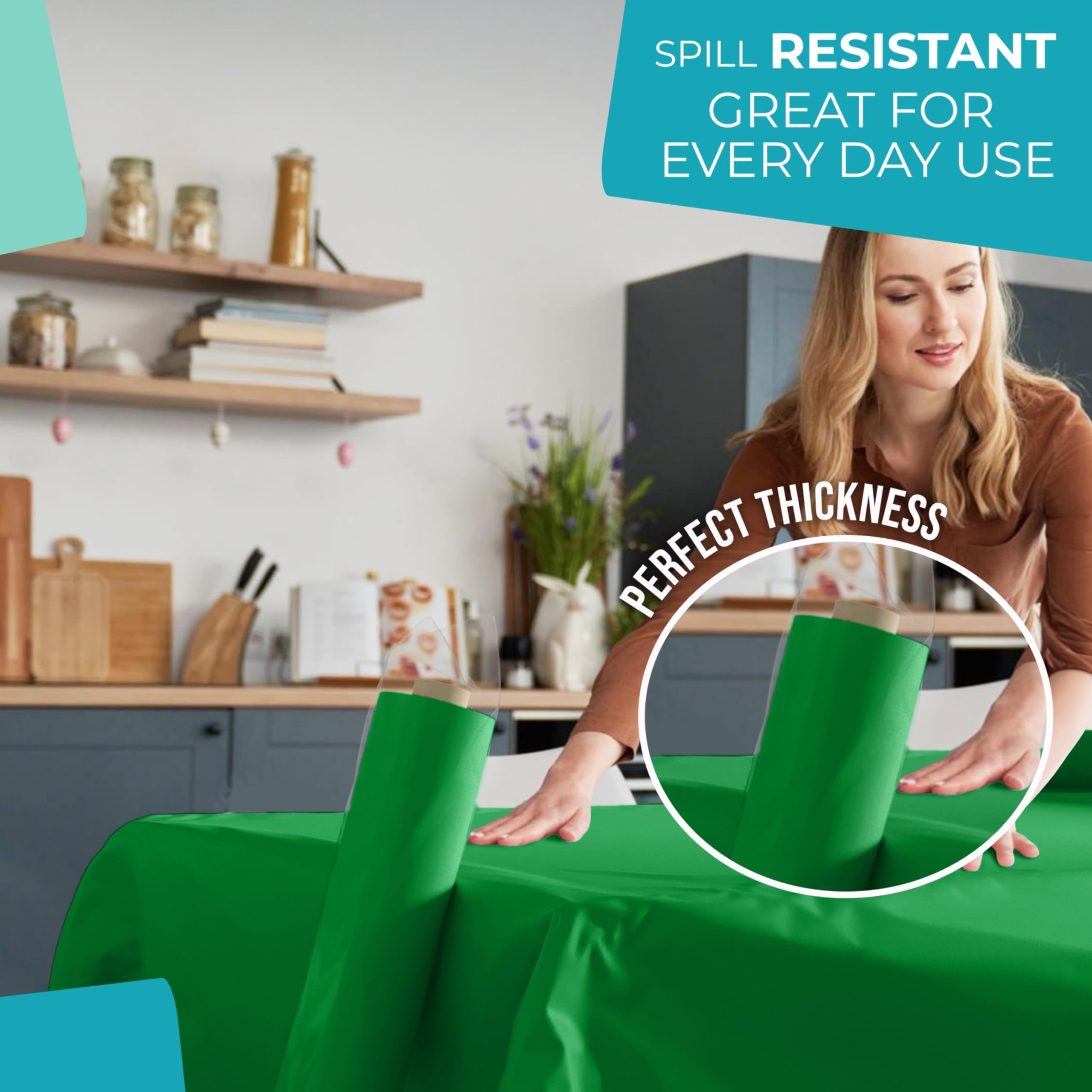 Emerald Green Tablecloth Roll