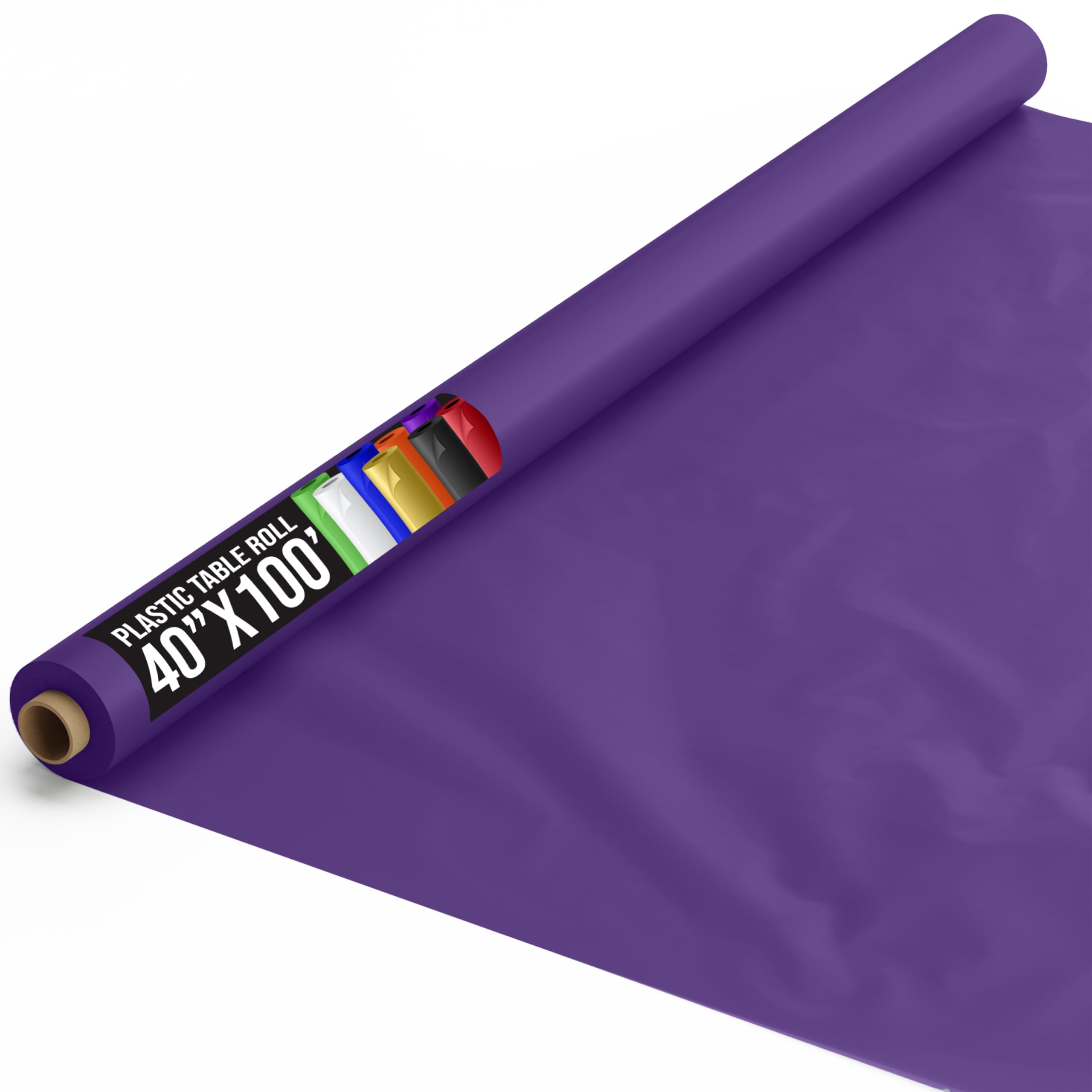 Purple Plastic Cut To Size Table Roll