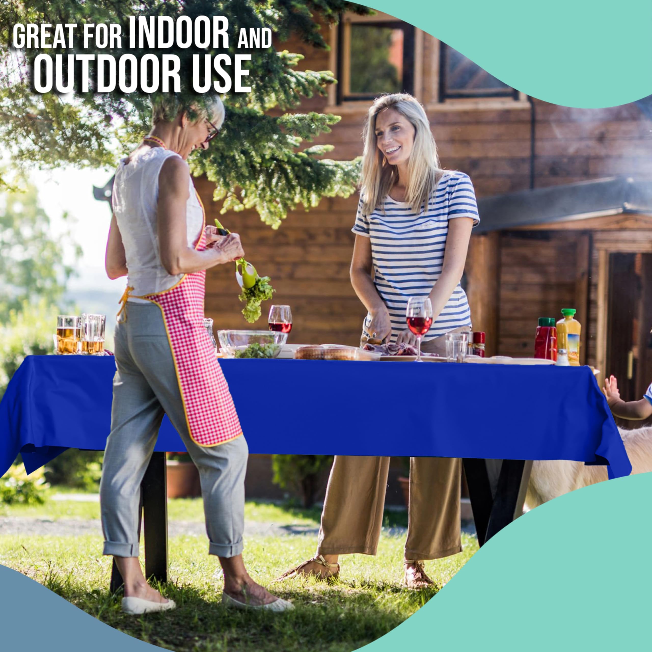 40 in. x 300' Dark Blue Banquet Table Roll