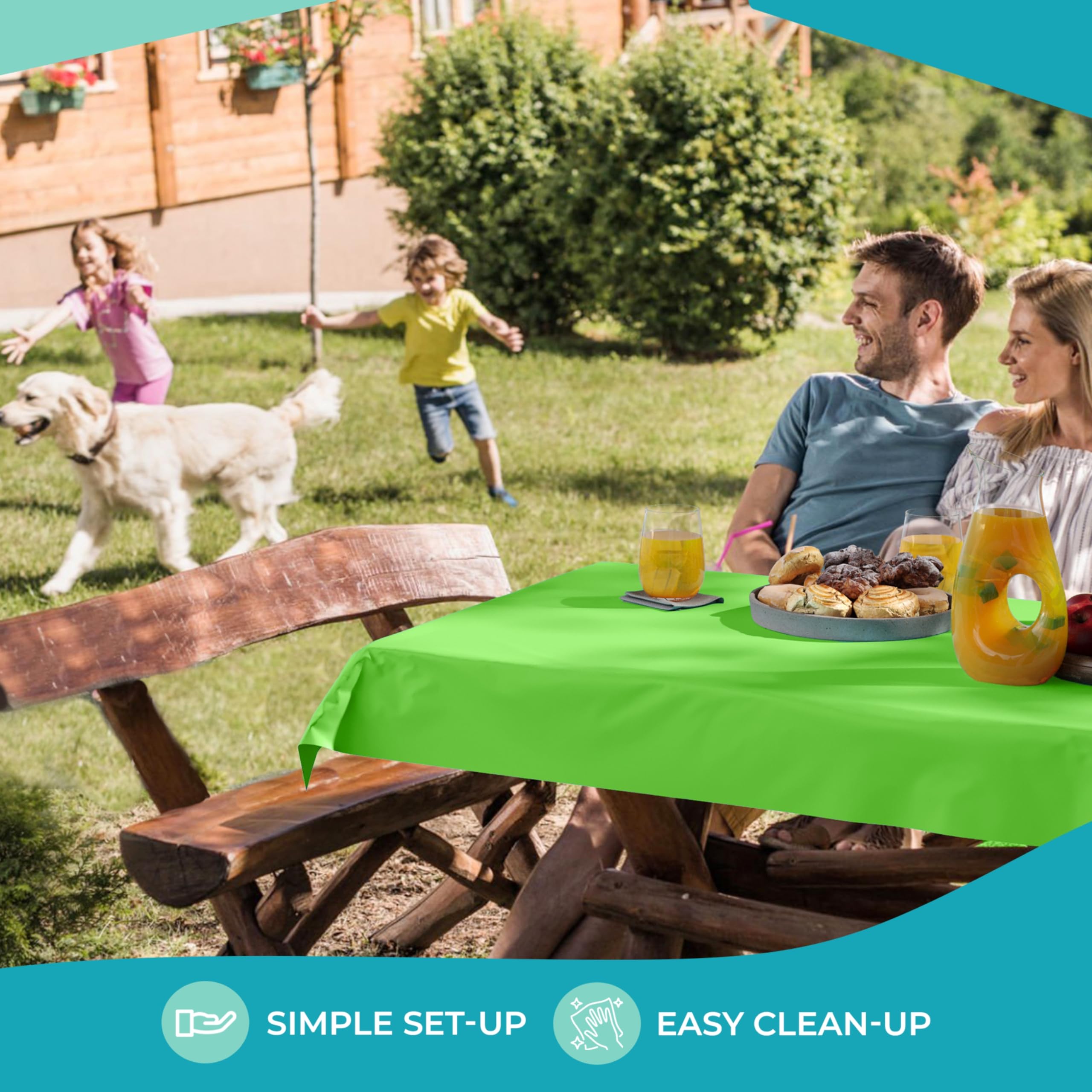 40 in. x 300' Lime Green Banquet Table Roll
