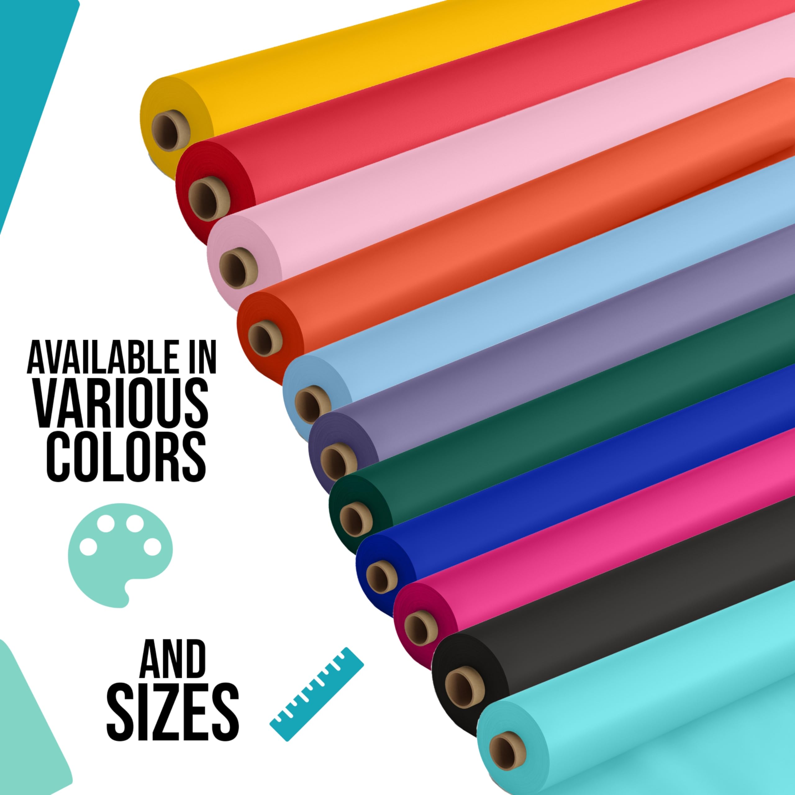 Premium 40 in. x 300' Orange Banquet Table Roll