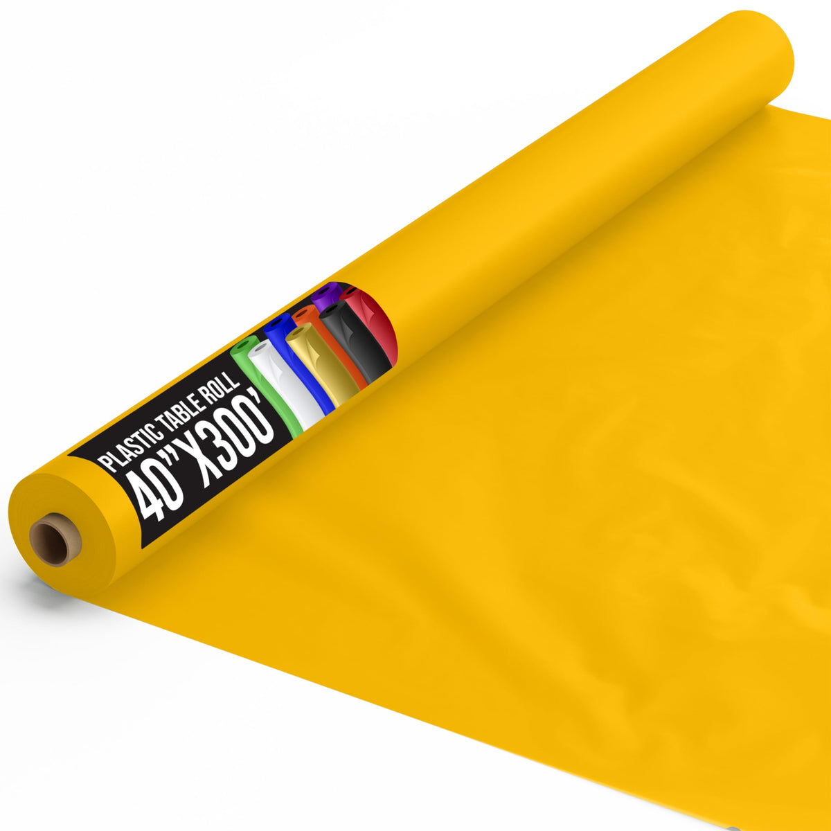 40 in. x 300' Yellow Banquet Table Roll