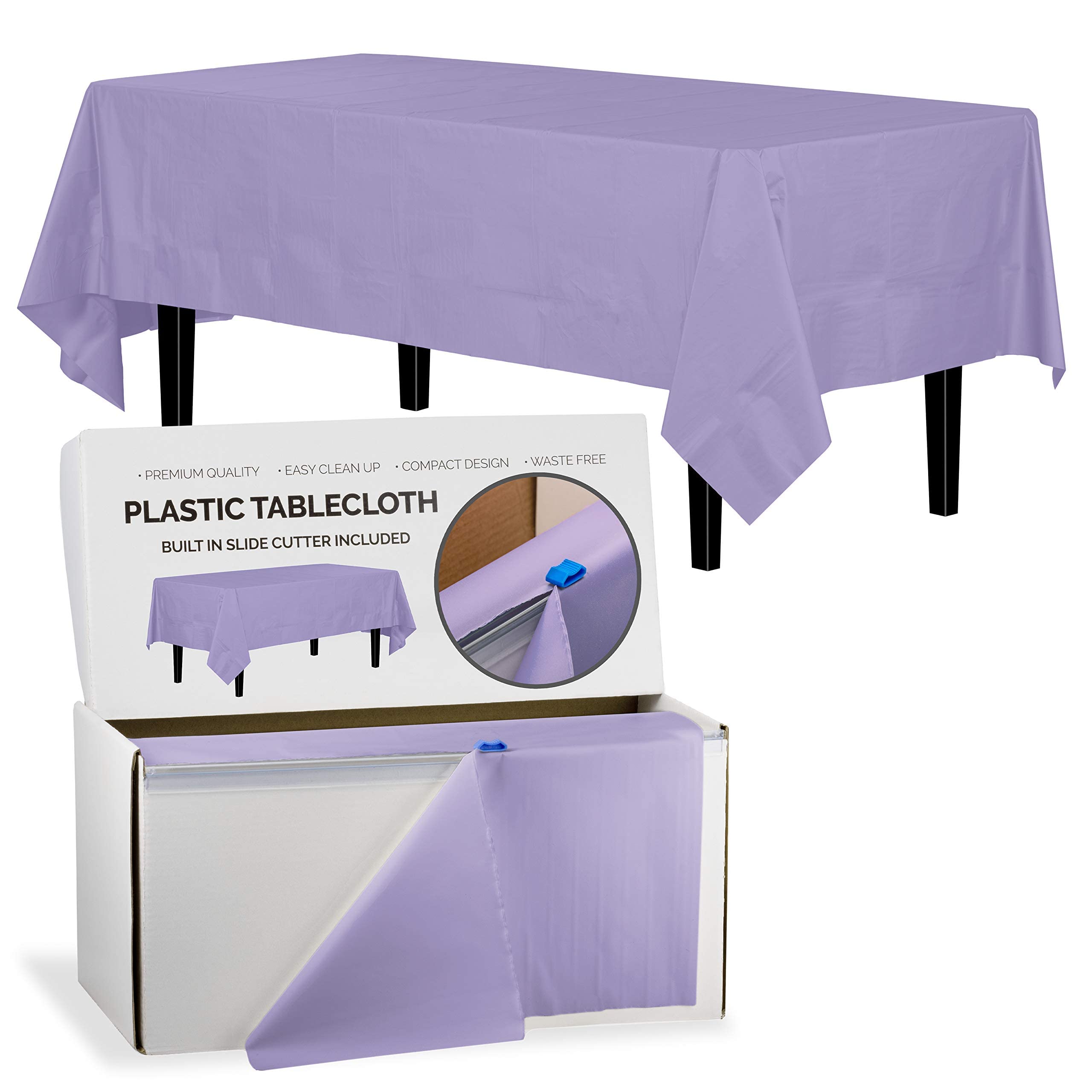 54 In. X 100 Ft. Lavender Cut To Size Table Cover