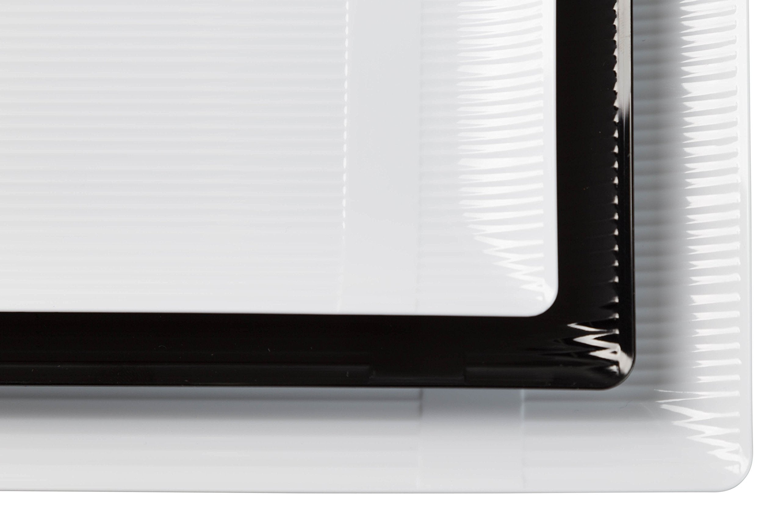 Elegant 6.5 In. White Zen Design Square Plates - 10 Ct.