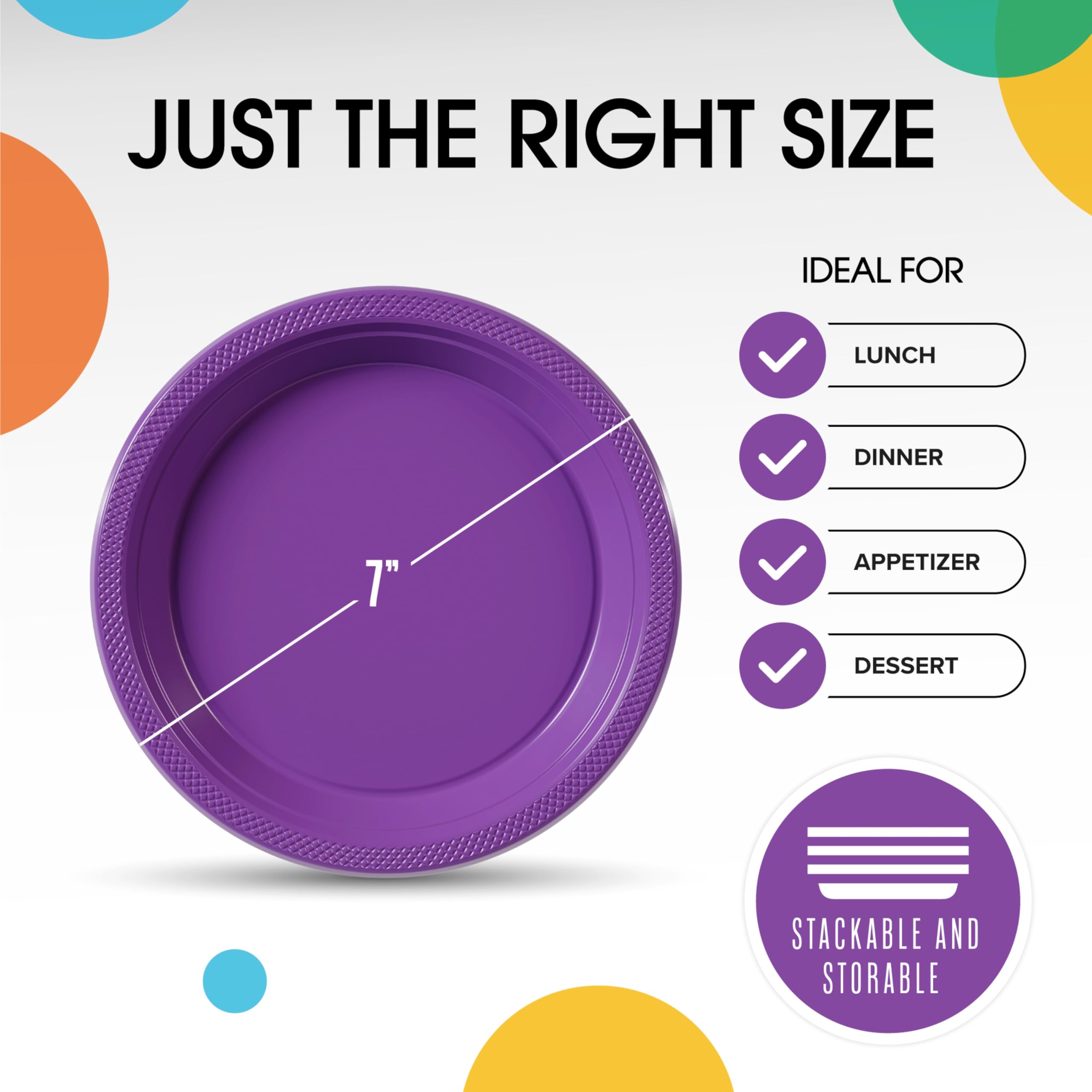 Purple Salad Plates