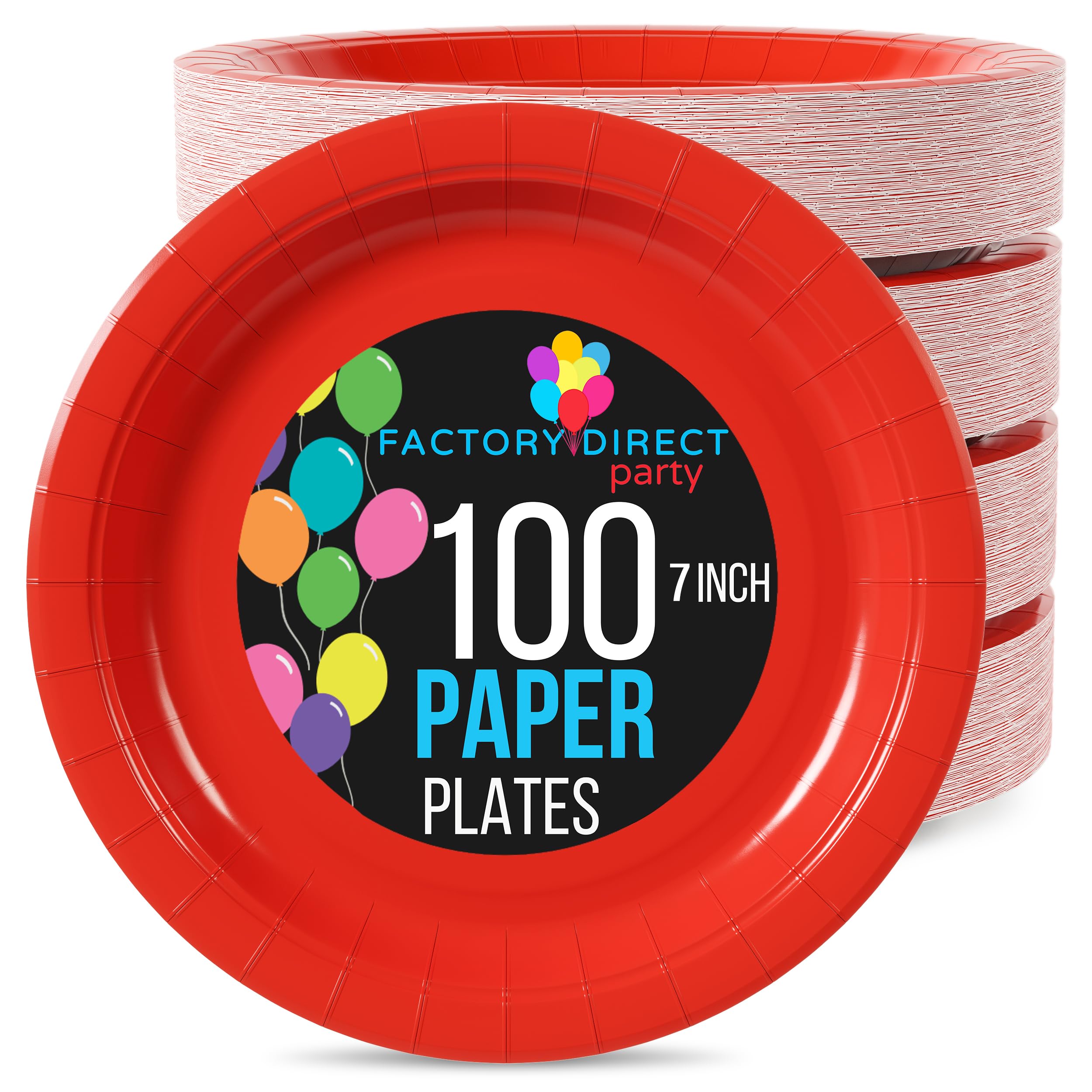 Bulk red paper cups 100 ct.