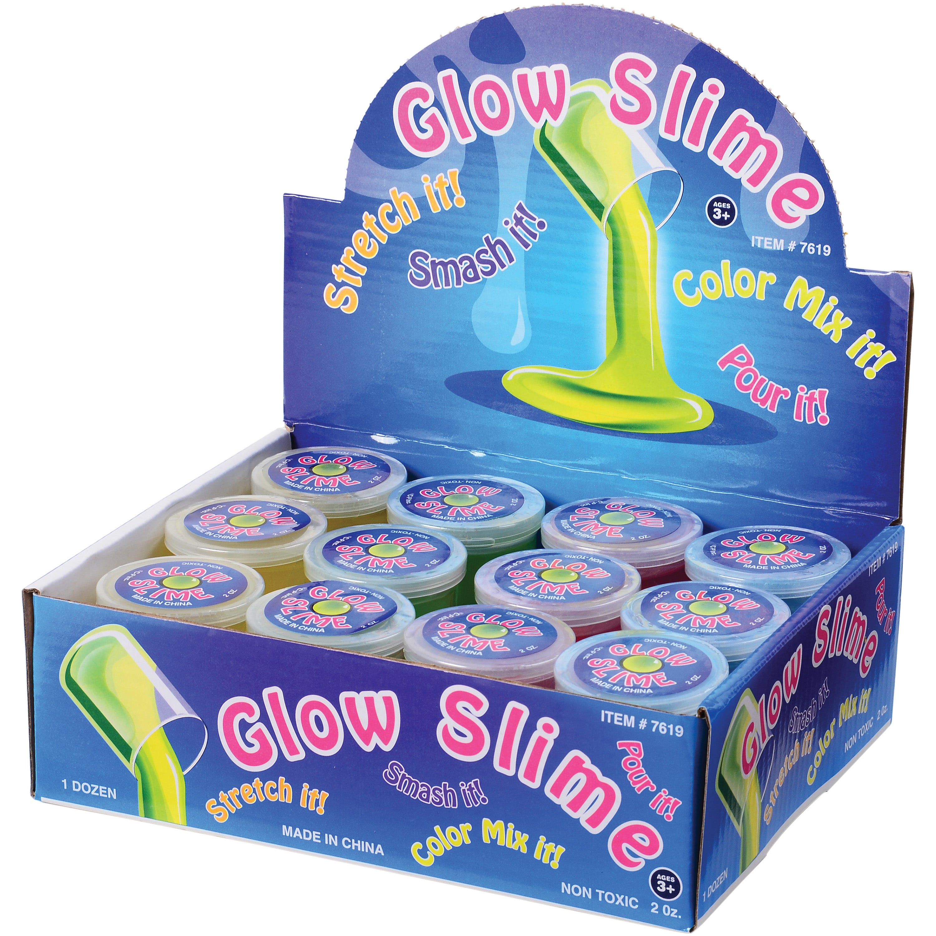 Glow Slime - 12 Count