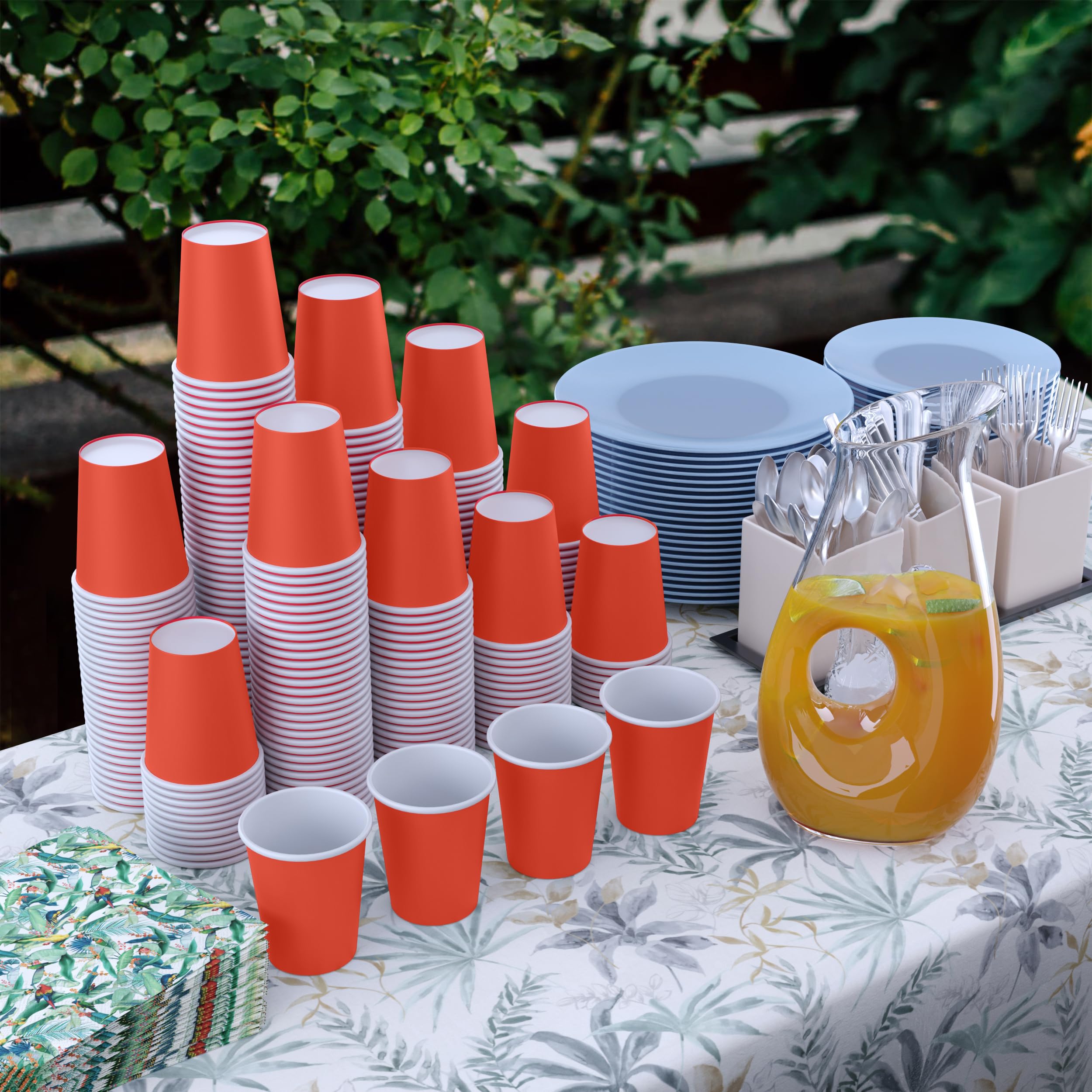 Bulk red paper cups 100 ct.