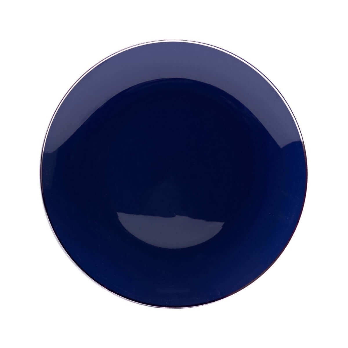 10 In. Elegant Navy Classic Design Plastic Plates