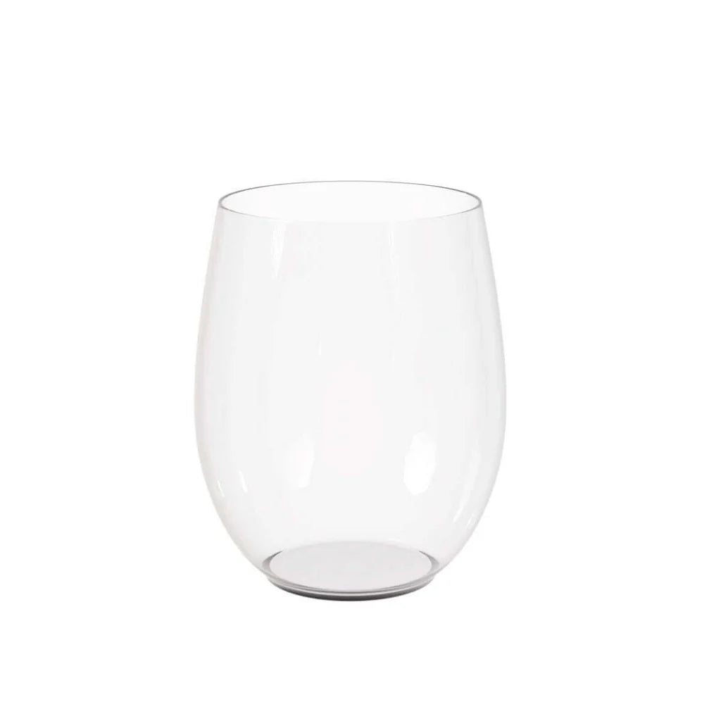 16oz Clear Stemless Wine Glasses 6 Ct | Factory Direct Party