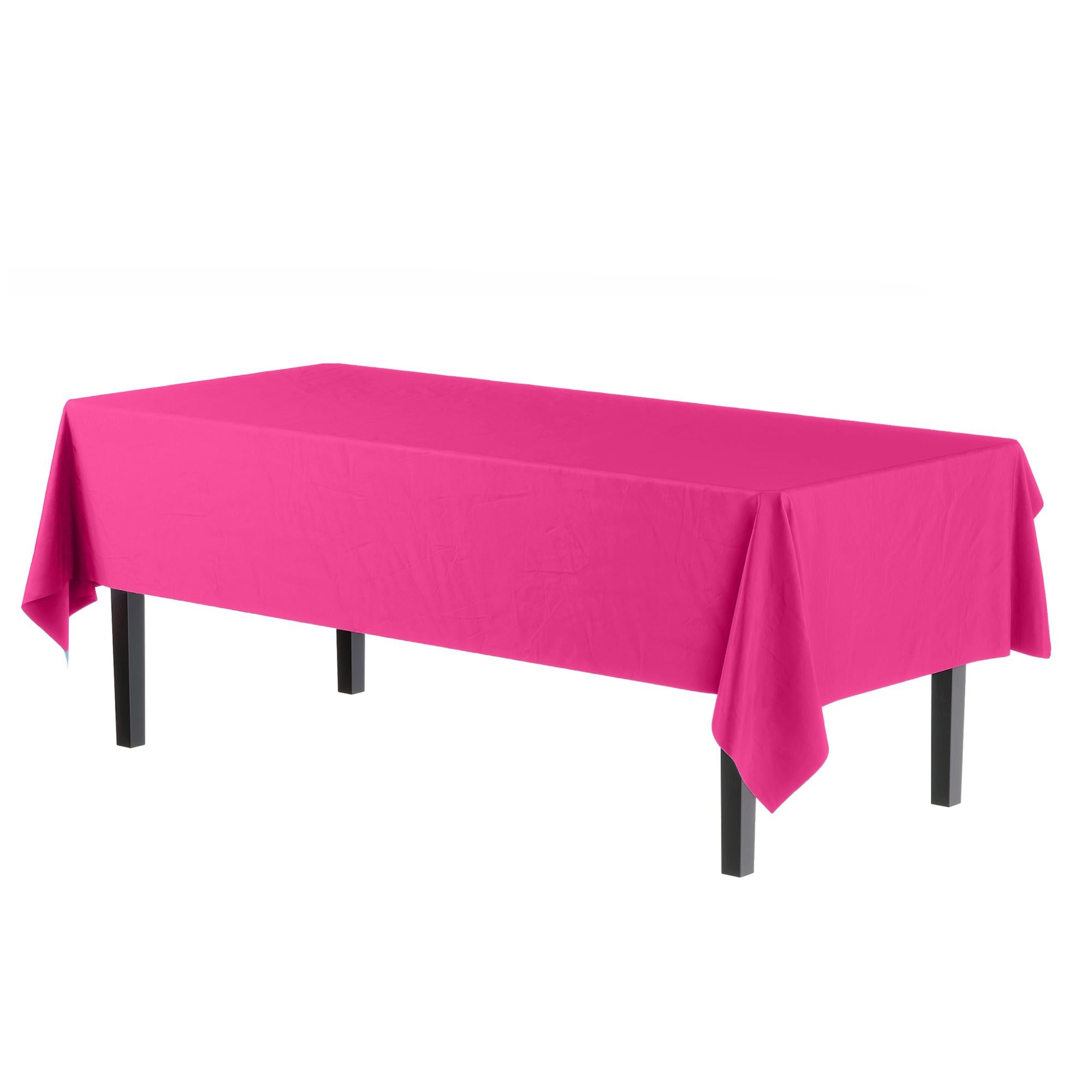 Hot Pink Plastic Tablecloths