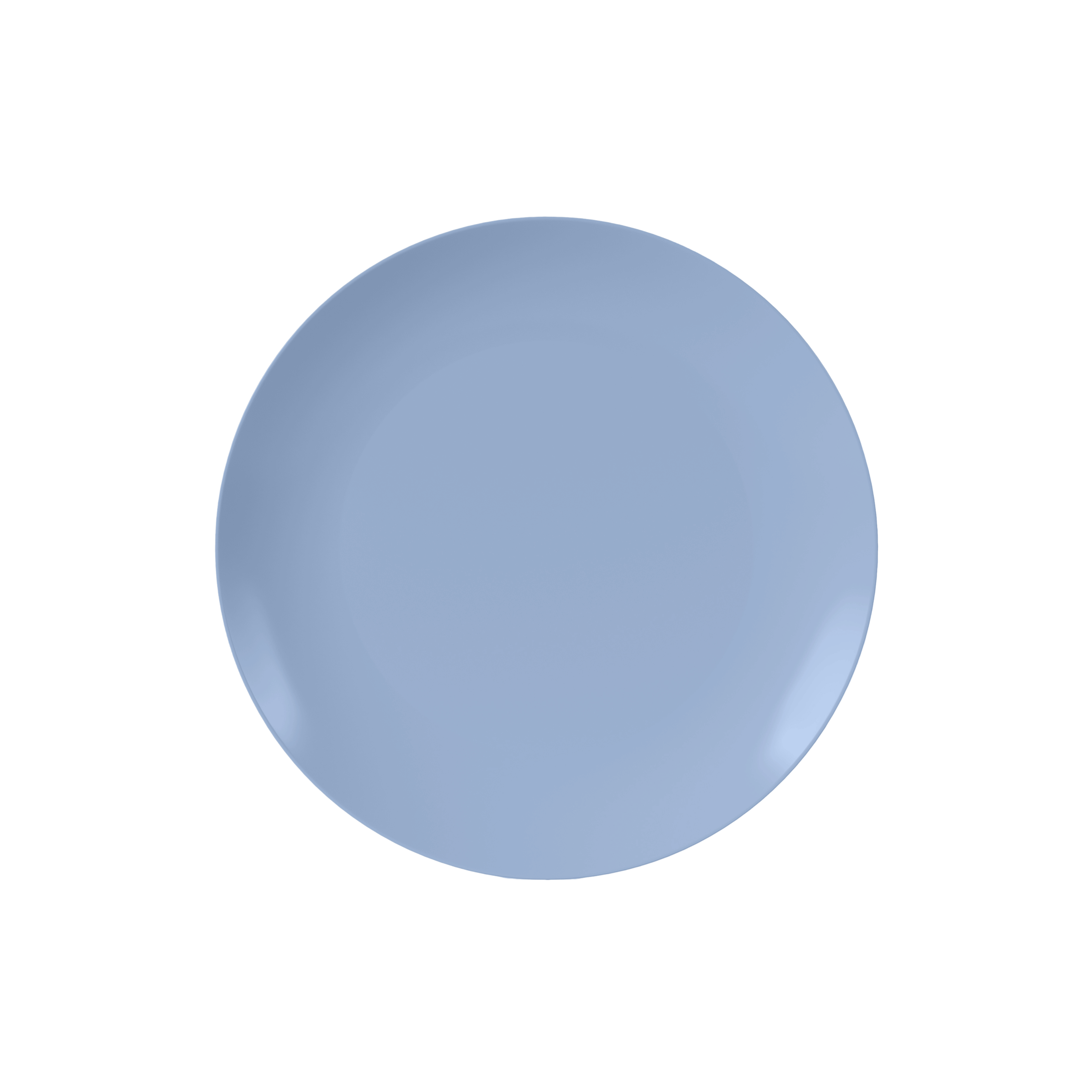 8 In. Chambray Blue Plastic Plates - 10 Count