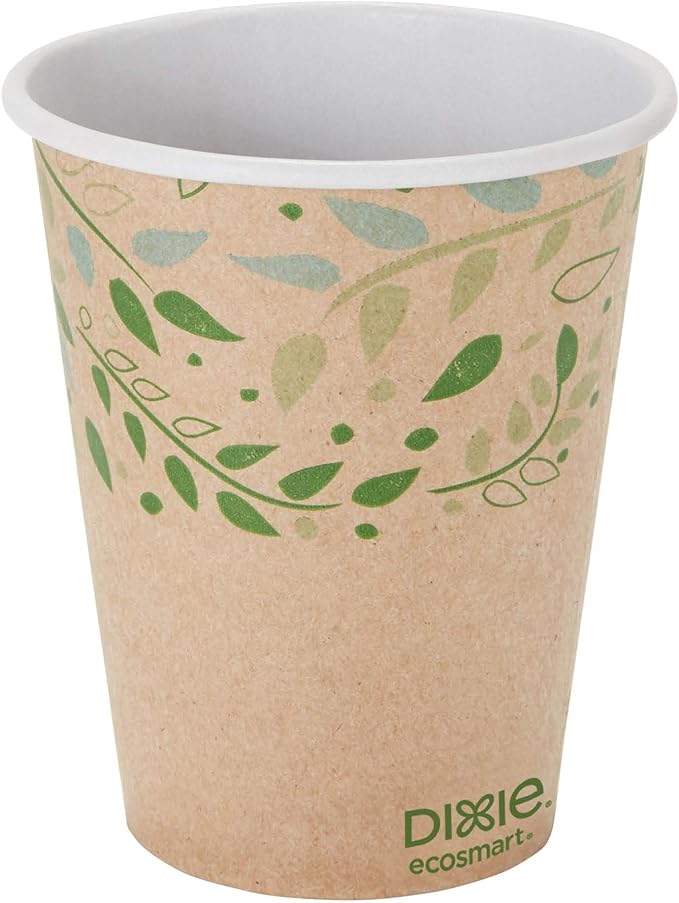 Dixie ecosmart 12 Oz. 100% recycled fiber paper hot cups 1 Bag Of 50 count