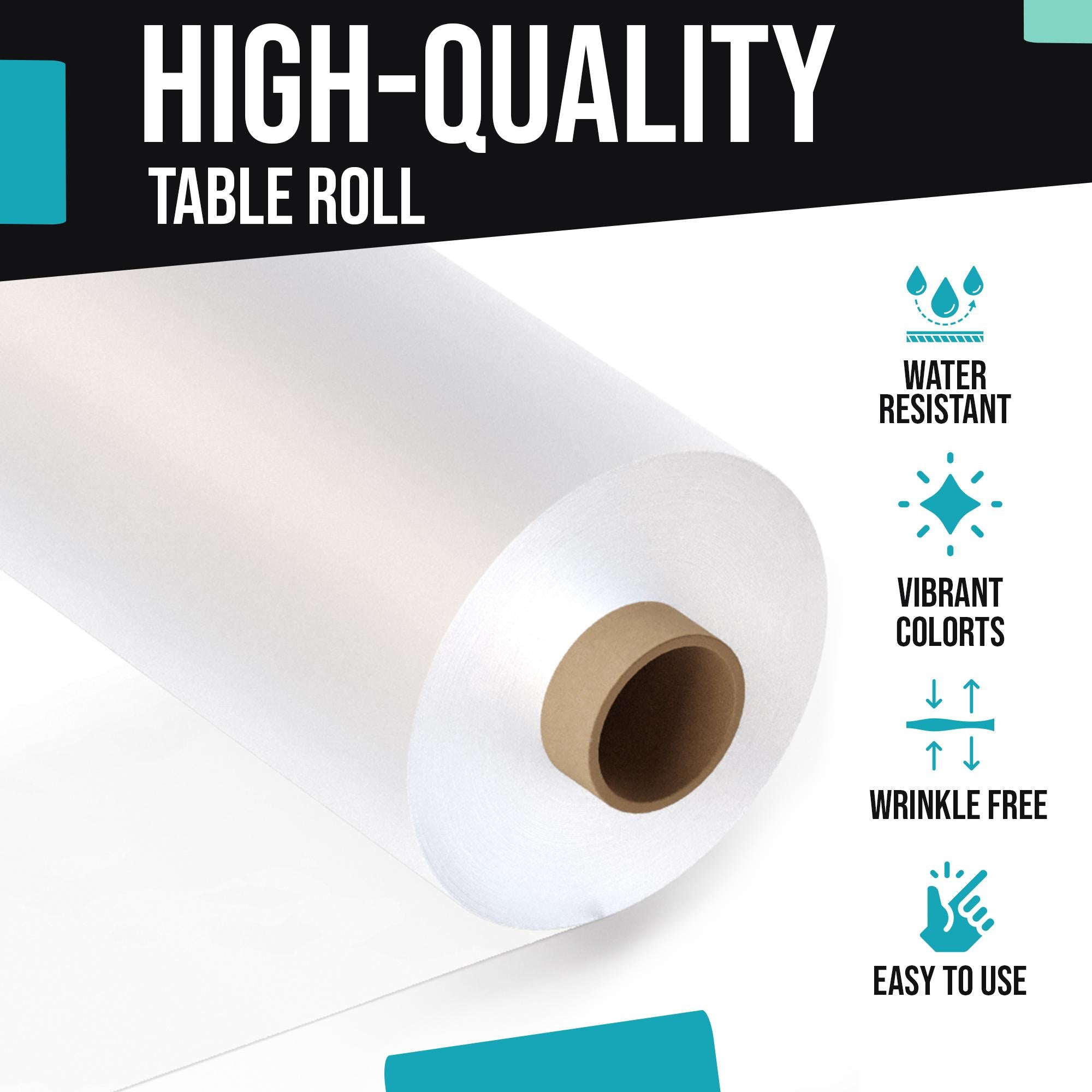 40 in. x 300' Clear Banquet Table Roll
