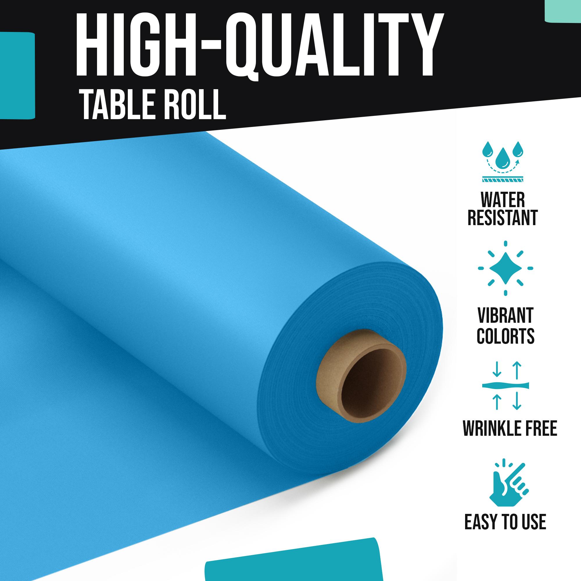 40 in. x 300' Turquoise Banquet Table Rolls