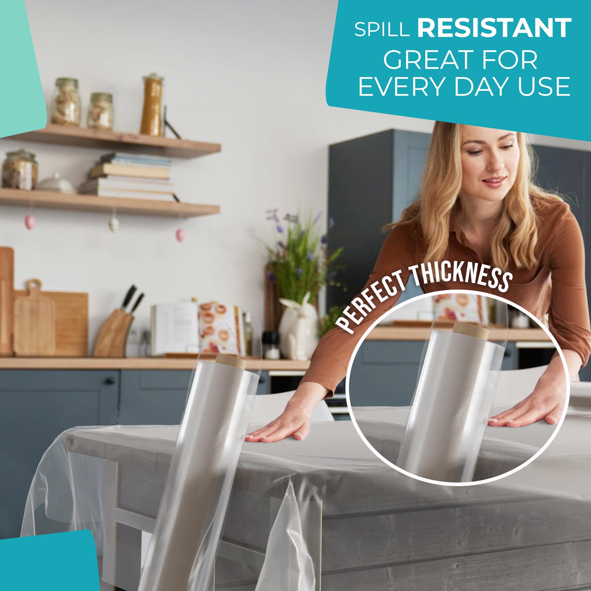 40 in. x 300' Clear Banquet Table Roll