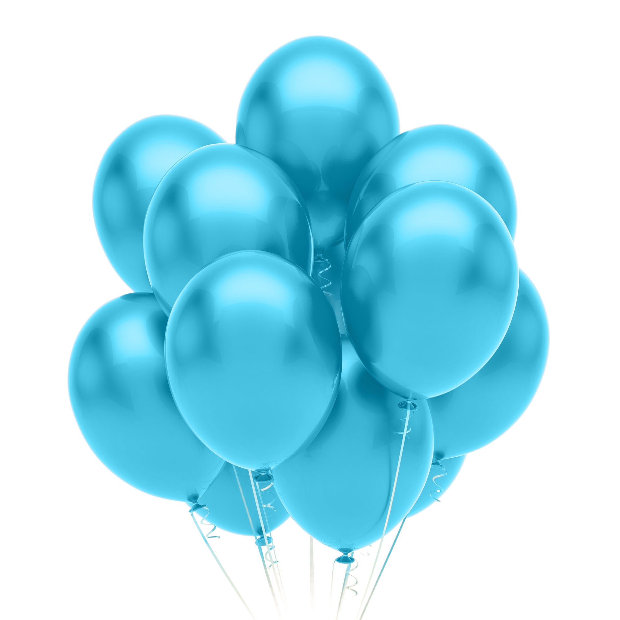Turquoise Latex Balloons - 10 Ct.