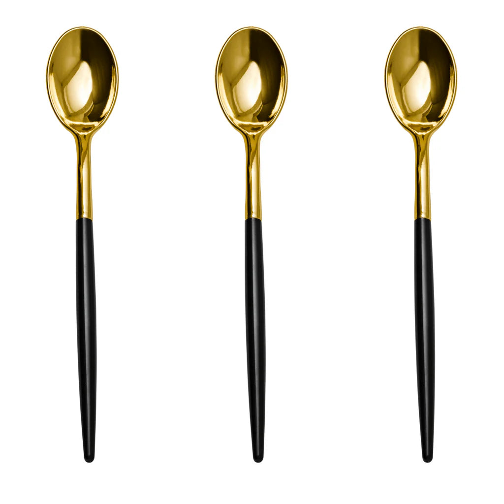 Trendables Spoons Black/Gold - 20 Ct.