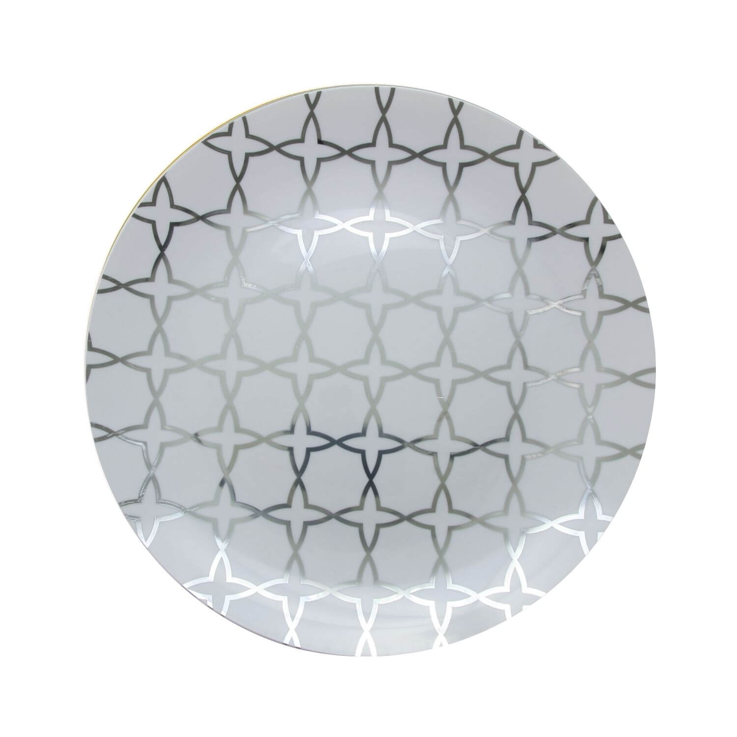 Beautiful Premium quality 10 In. Geo Design Plastic Plates (10)