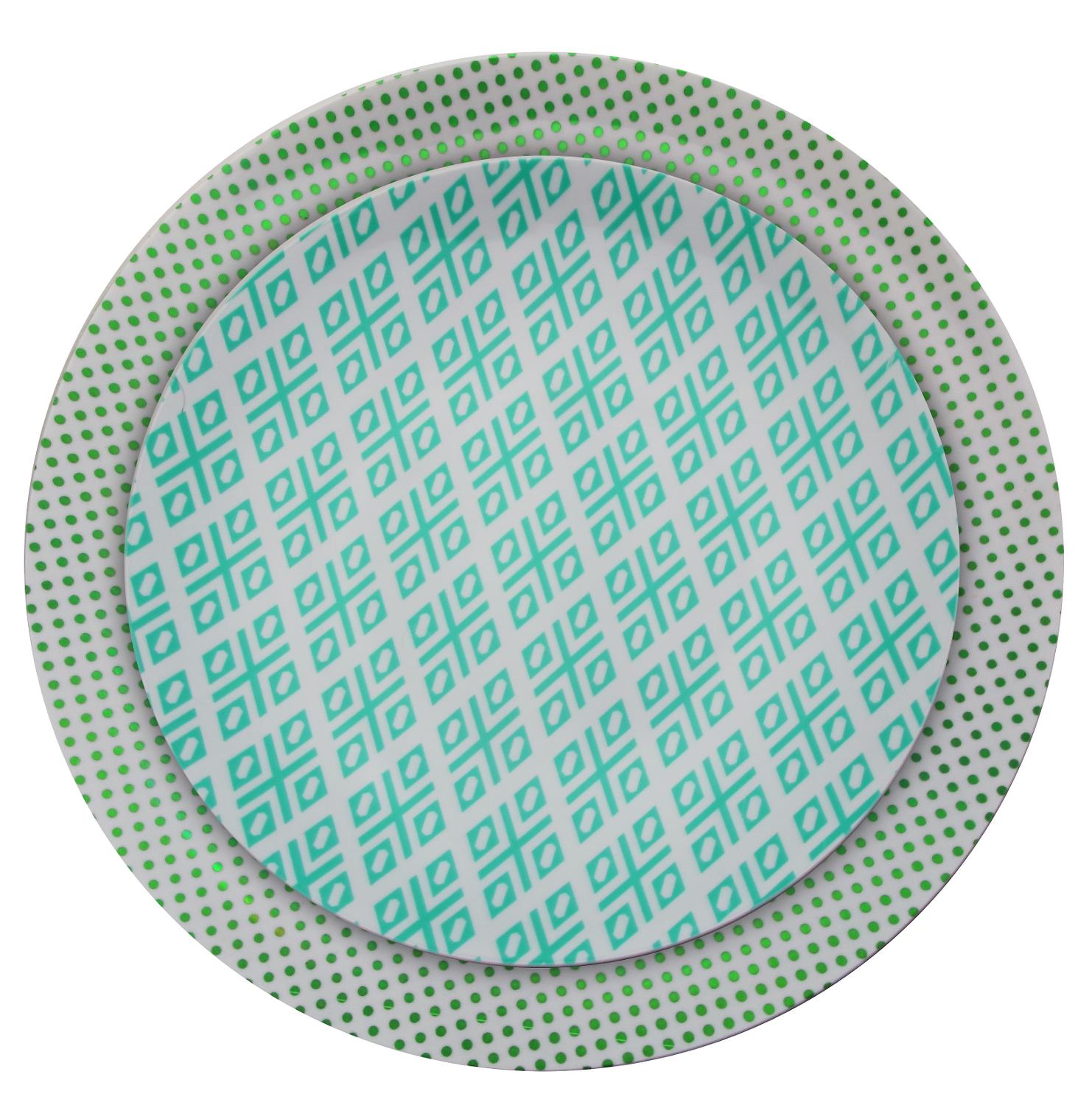 Beautiful Premium quality 10 In. Aztec Design Plastic Plates (10)