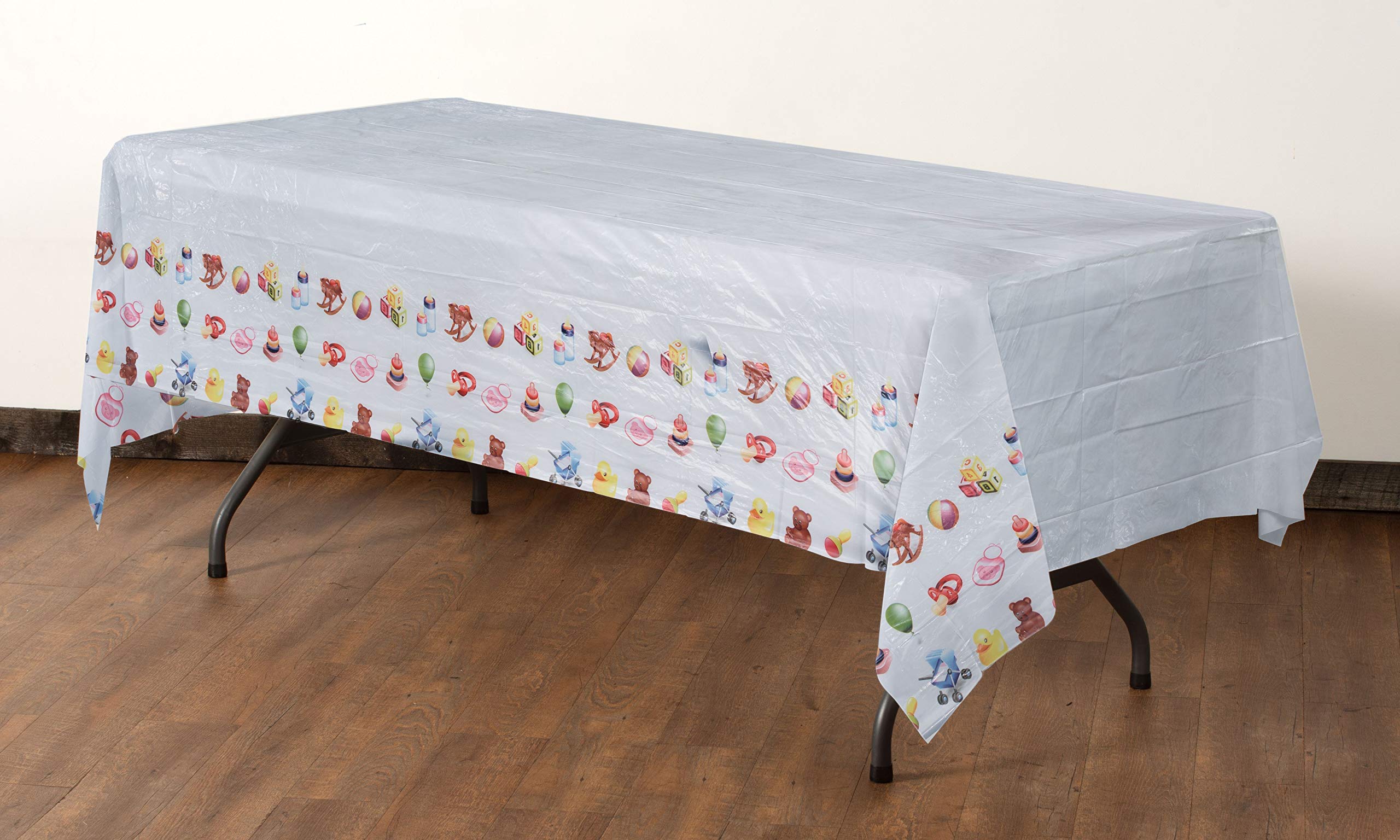 Baby designs plastic table cover