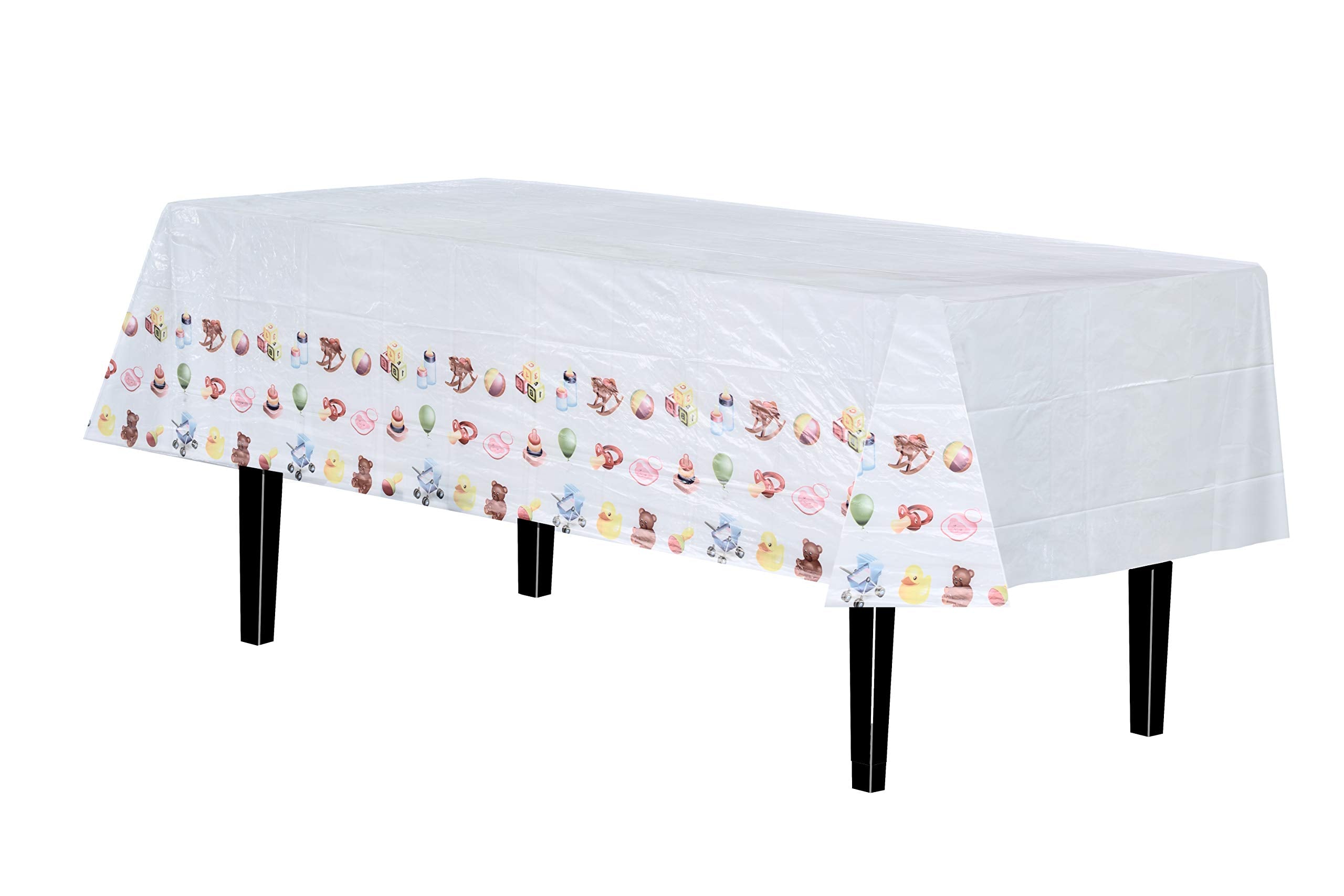 Baby designs plastic table cover