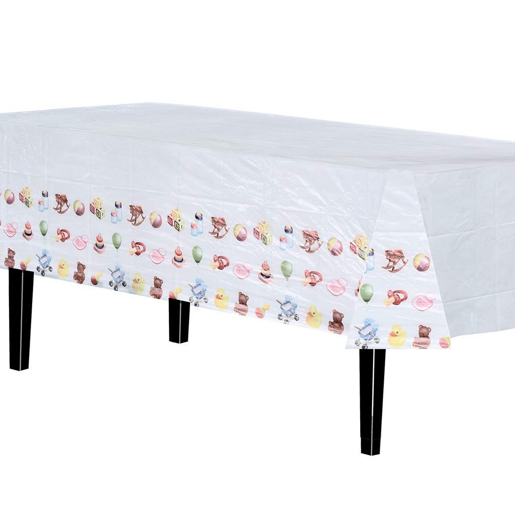 Baby designs plastic table cover