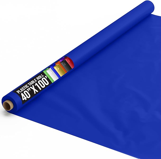 Blue Tablecloth Roll