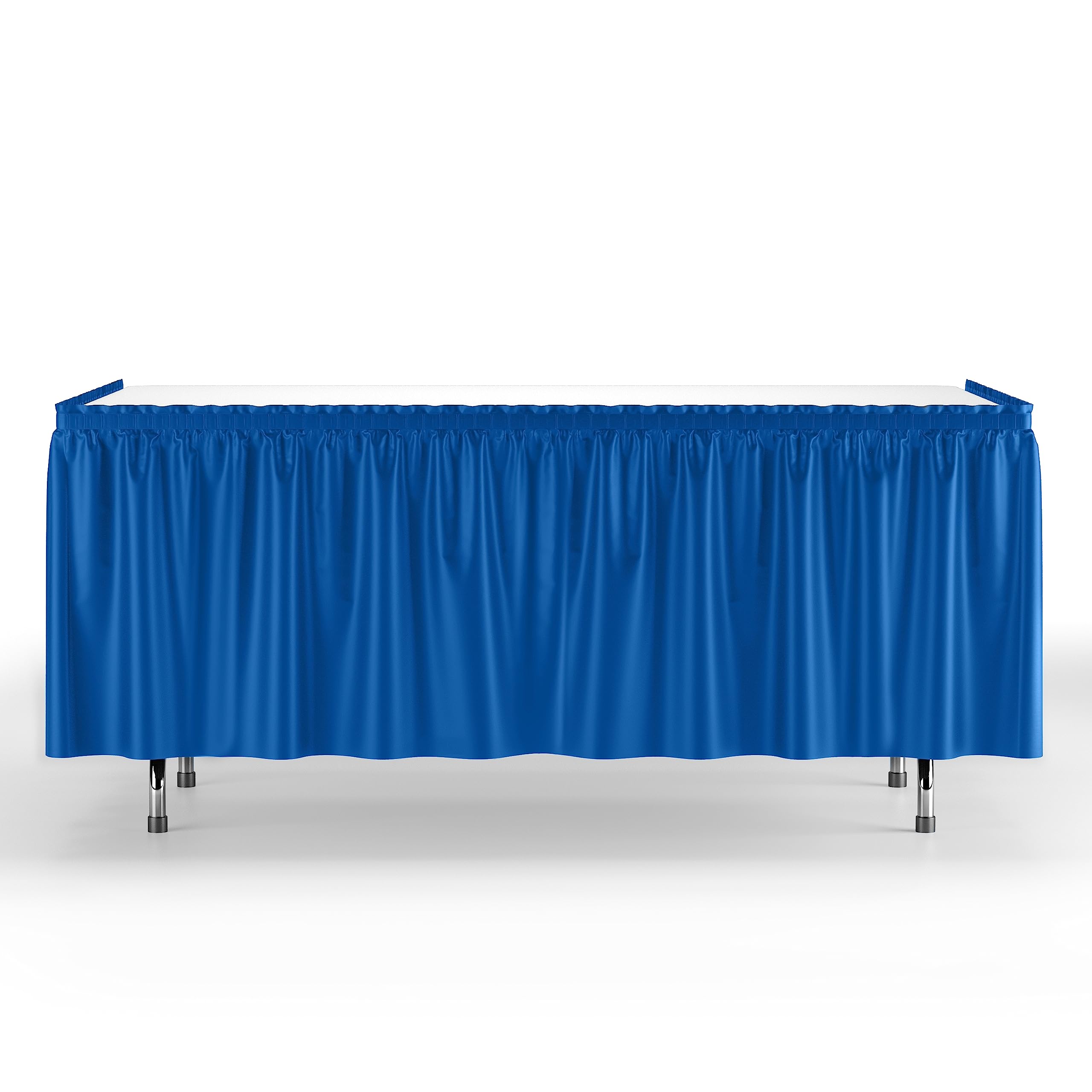 Dark Blue plastic table skirt