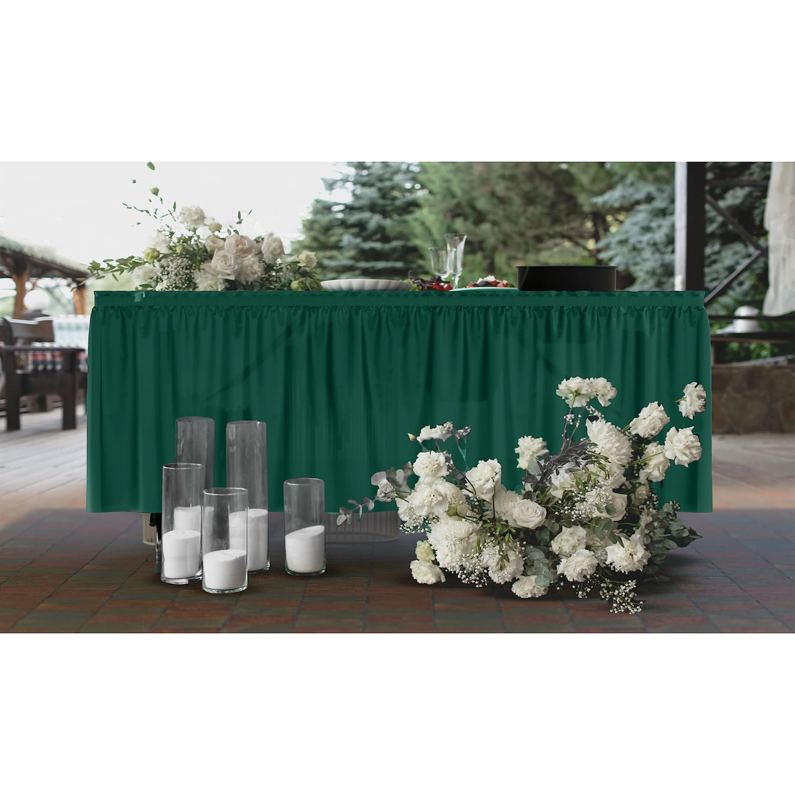 Green Table Skirt