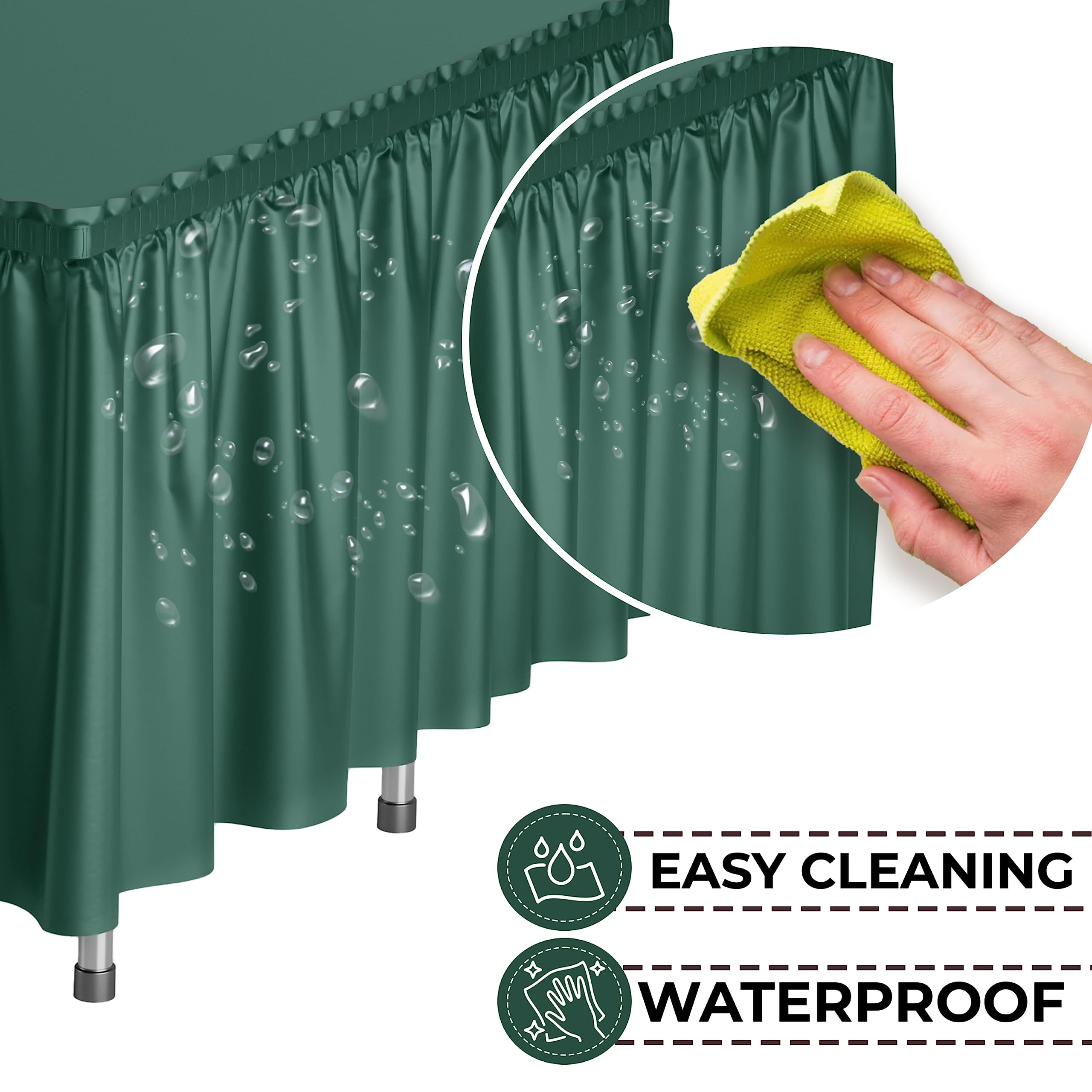 Green Table Skirt