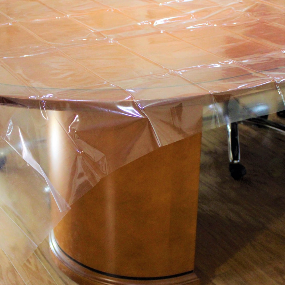 52 In. x 52 In. Pvc Heavy Duty Table Cover Protector - Clear | Case of