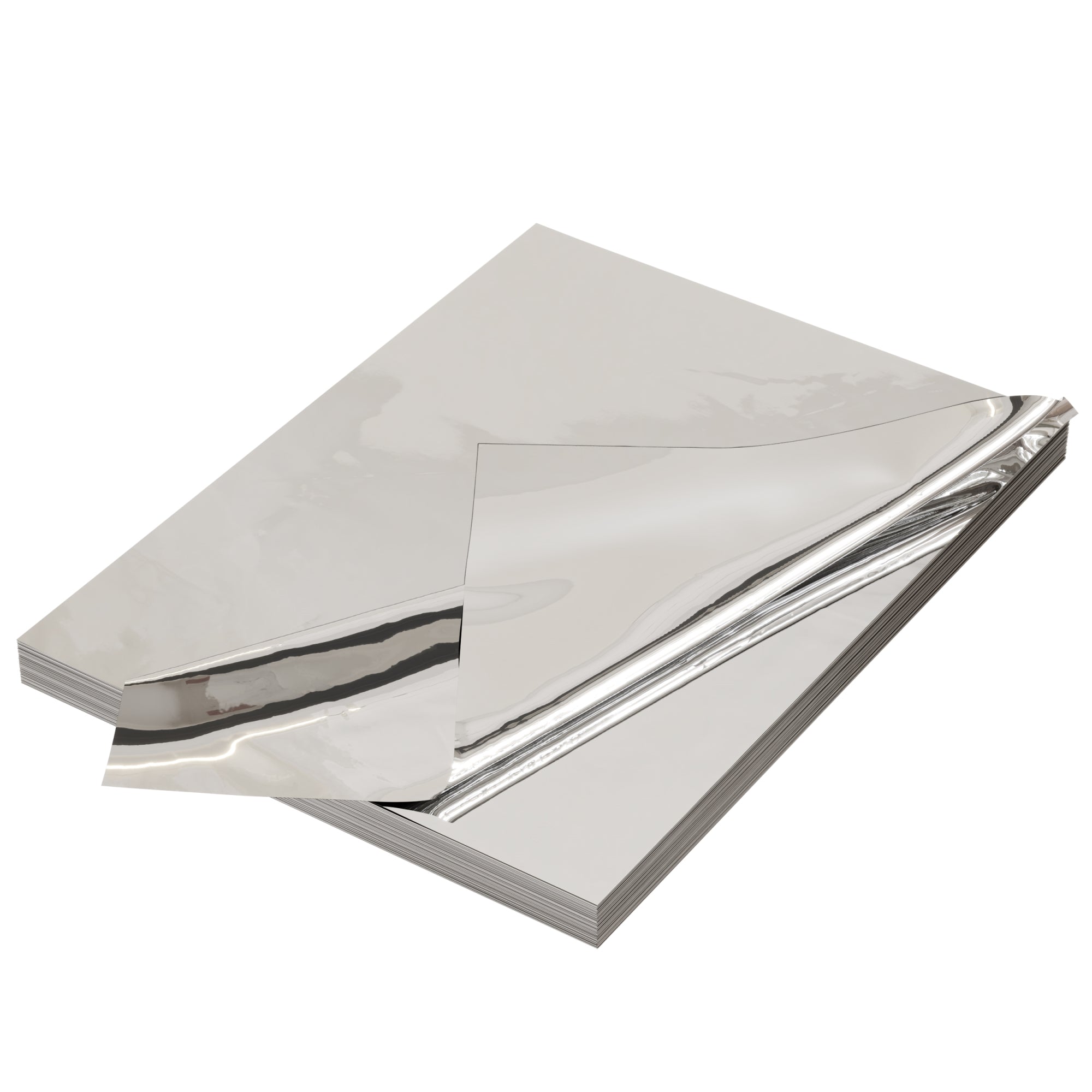 15" x 20" Metallic Silver Wrapping Paper - 100 Ct.