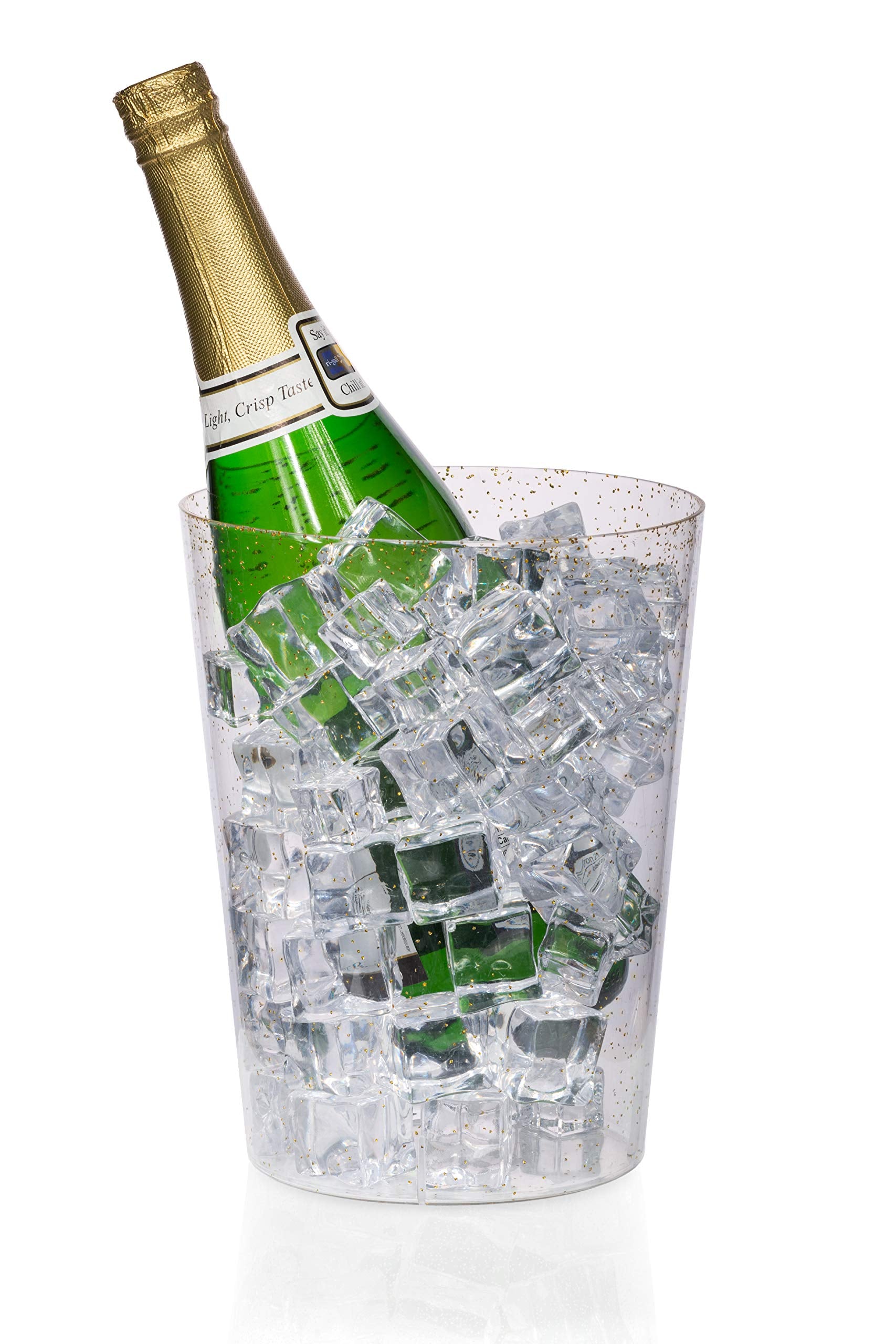 Gold Glitter Ice Bucket For Parties