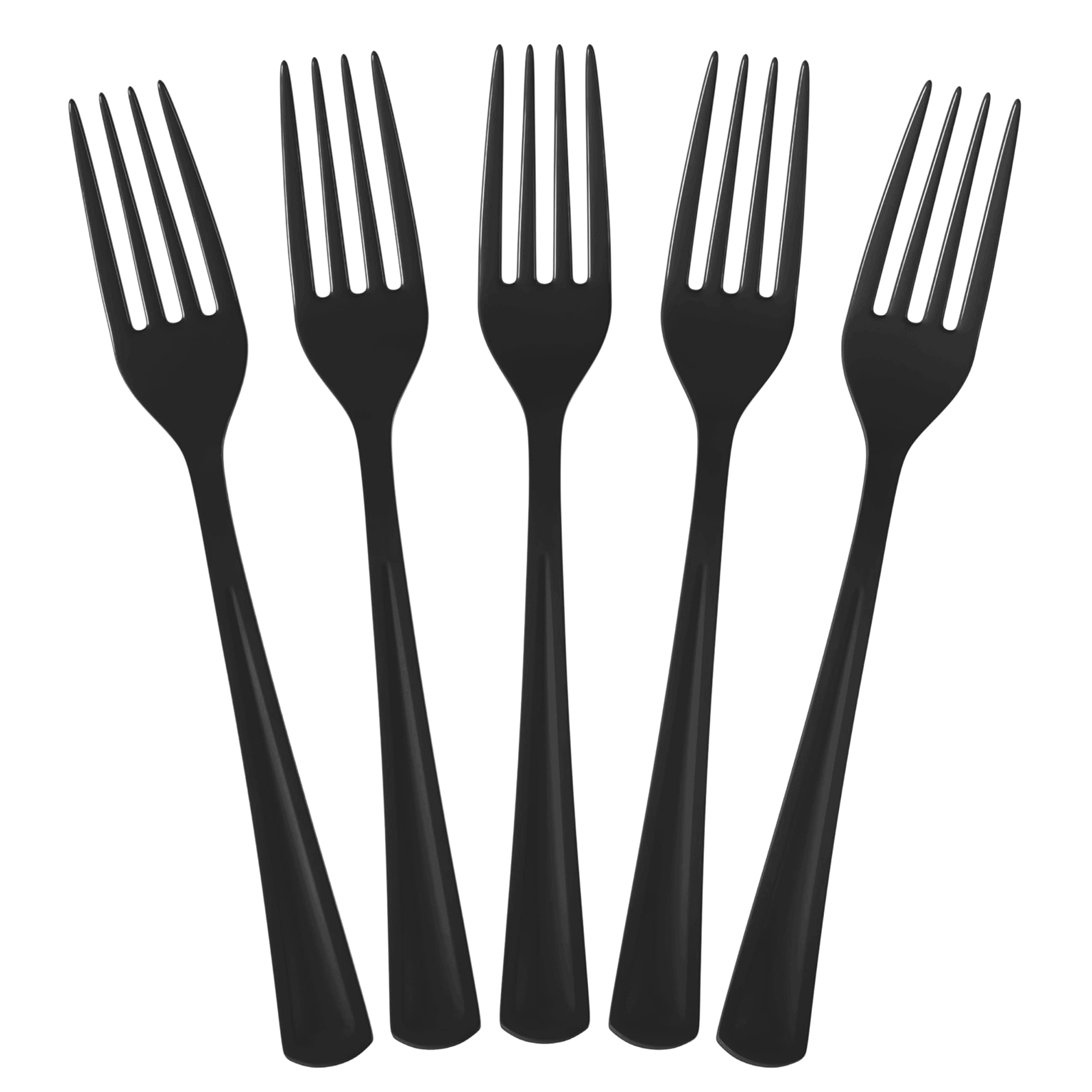 Heavy Duty Black Plastic Forks 50 Ct.