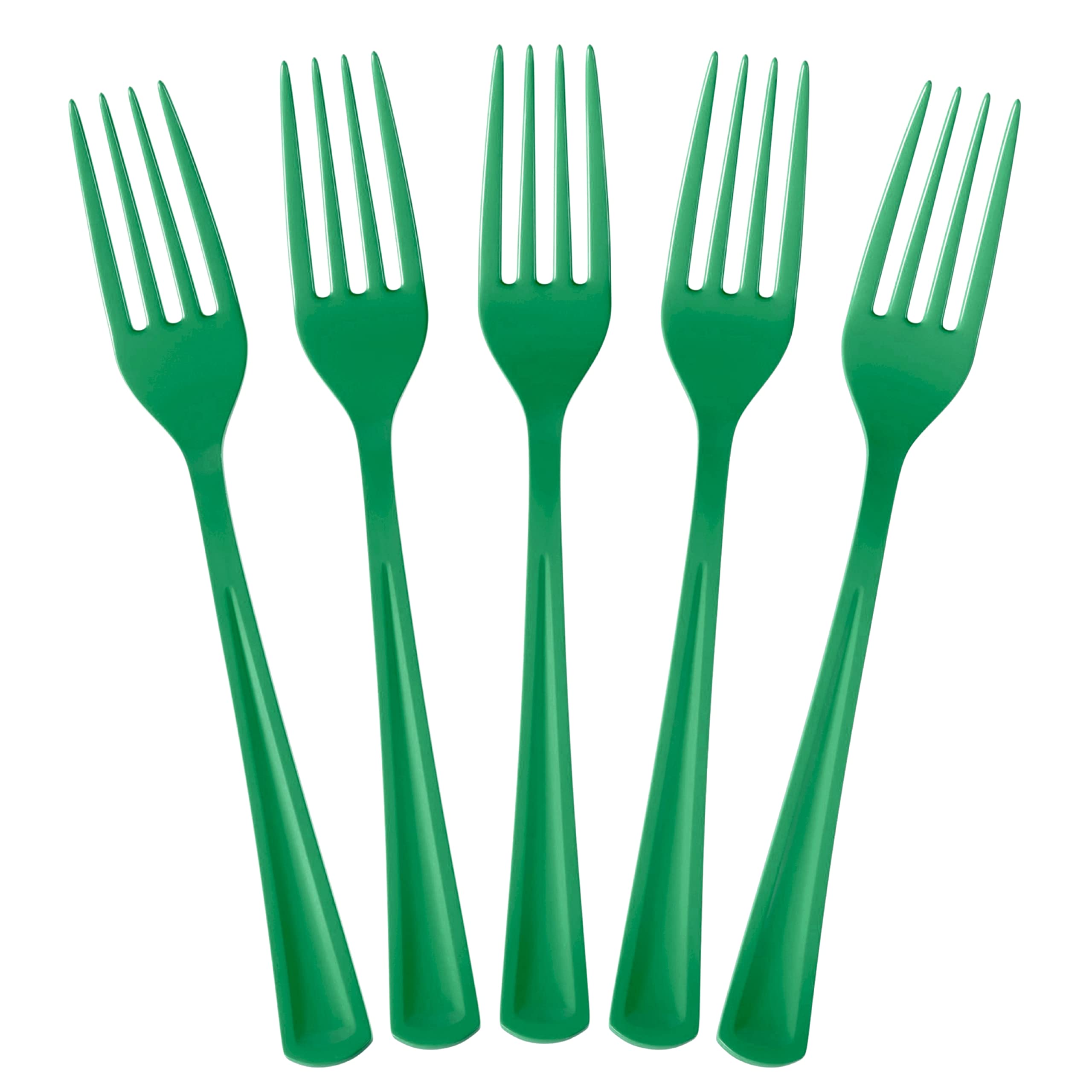 Heavy Duty Emerald Green Plastic Forks 50 Ct.