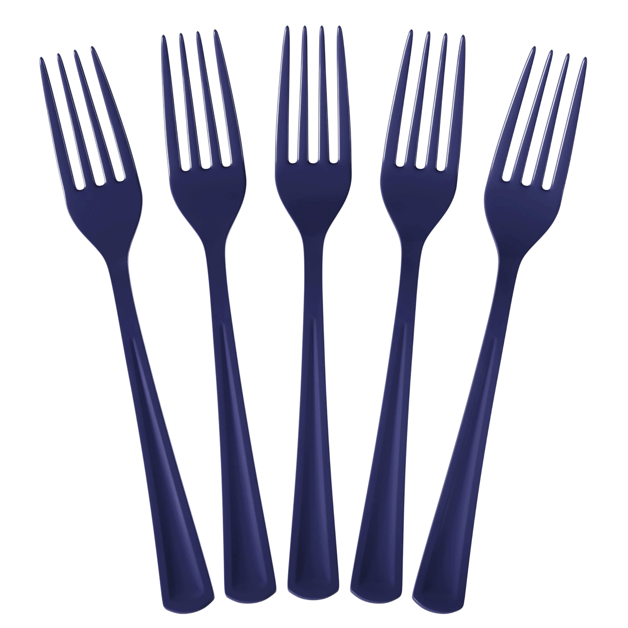 Heavy Duty Navy Plastic Forks 50 Ct.