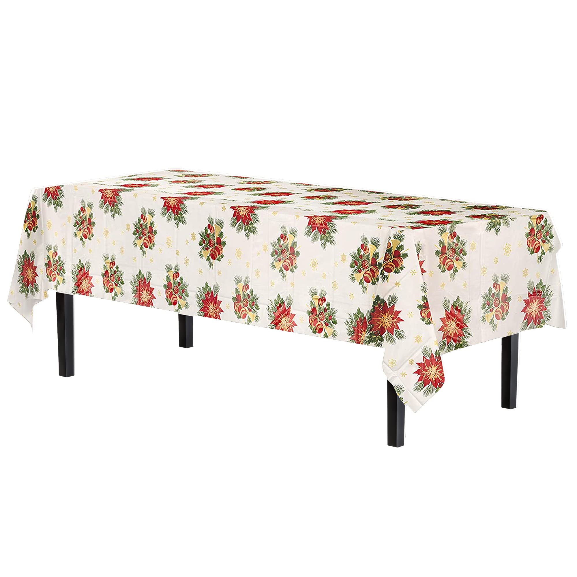 Holiday Print Plastic Tablecloth
