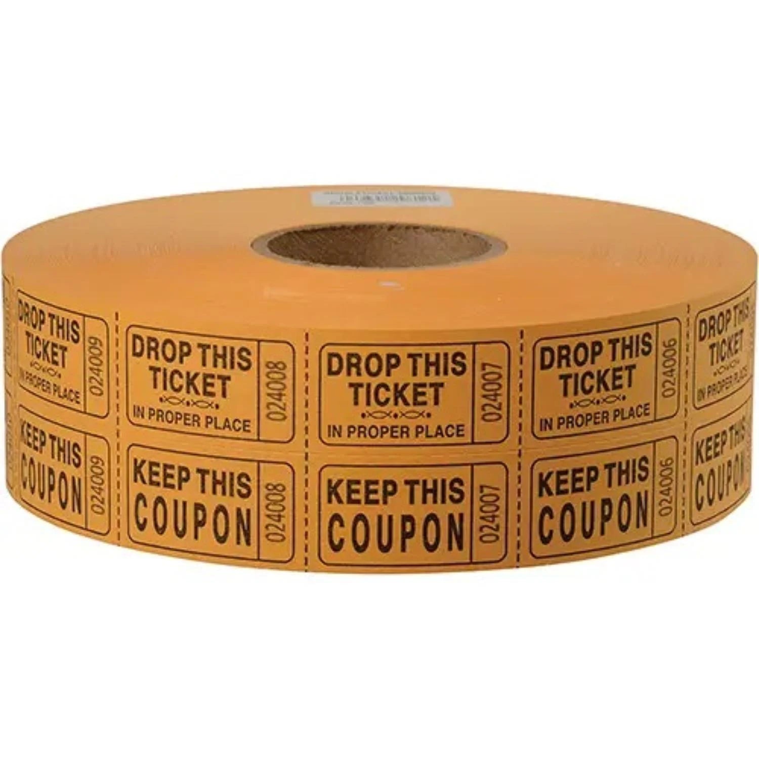Orange 2000 Tickets Double Ticket Roll