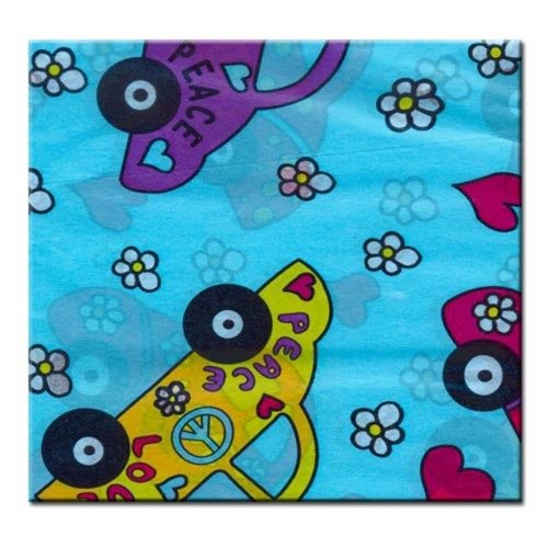 Peace Cars tissue Paper - 4 Ct.