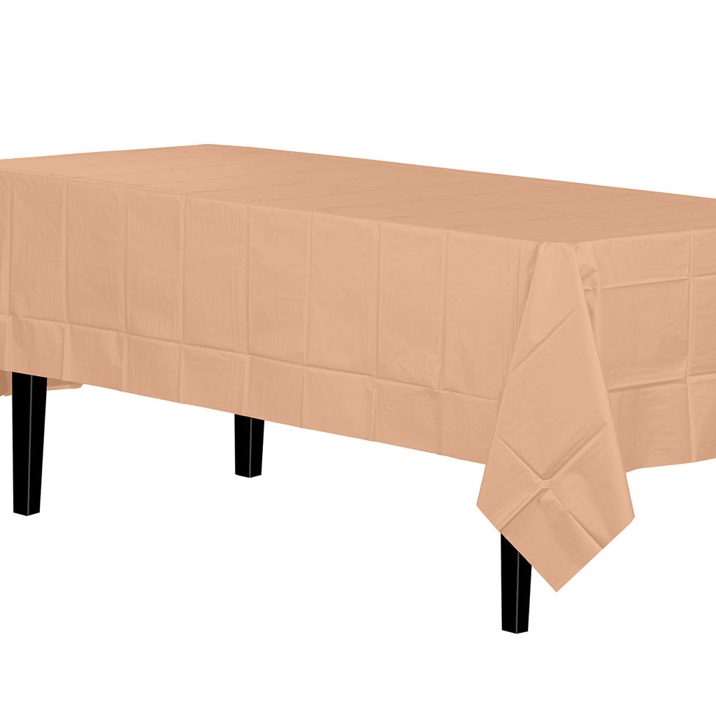 Peach Plastic Tablecloths