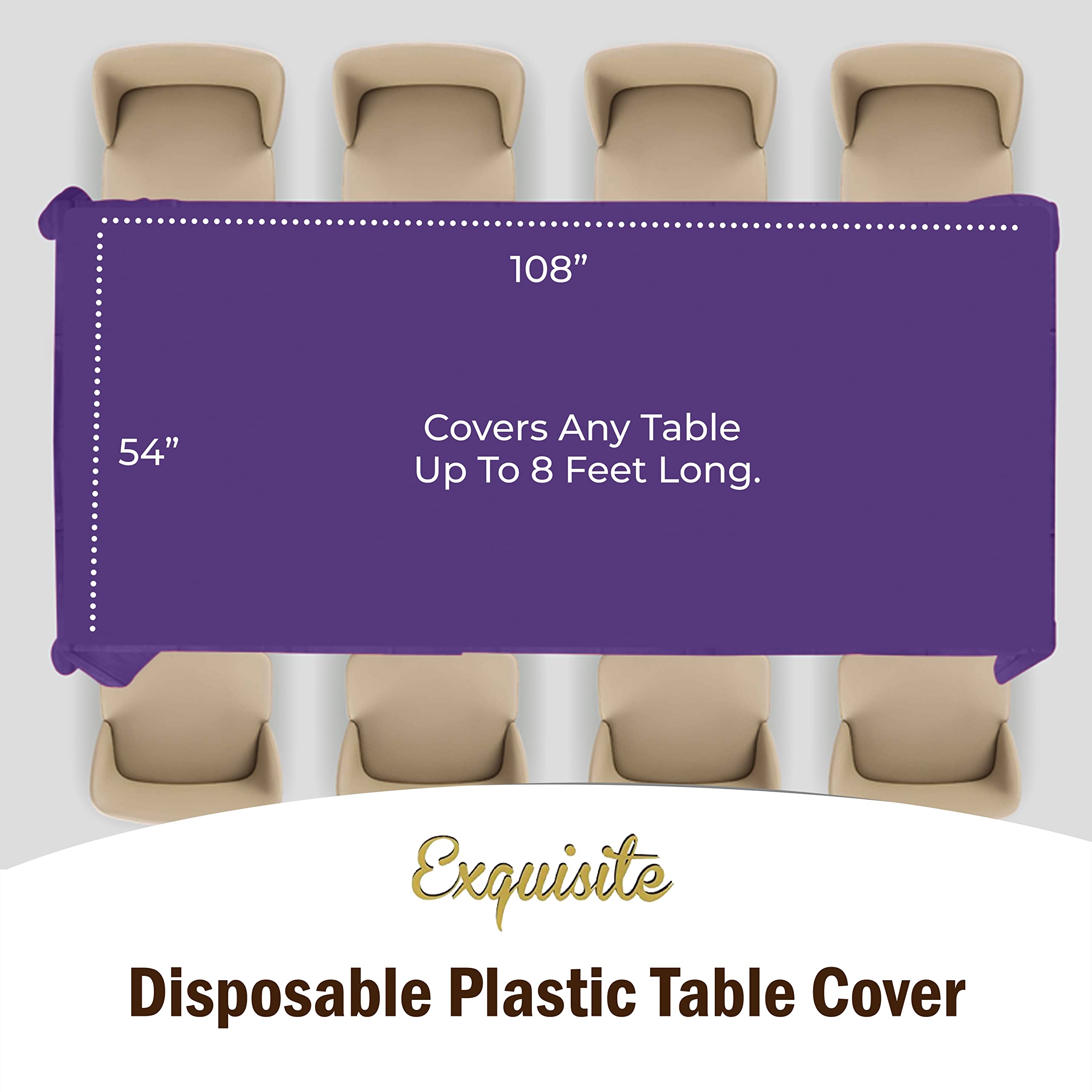 Purple Plastic Tablecloths